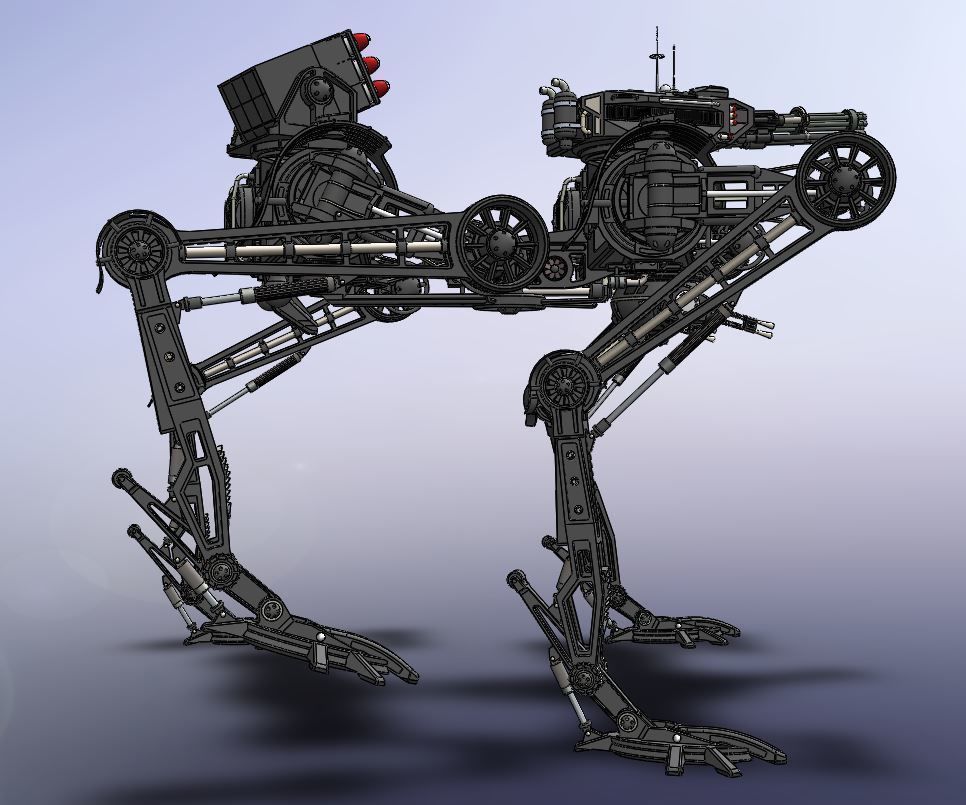 Robots All Terrain AT-ST5 3D model | CGTrader