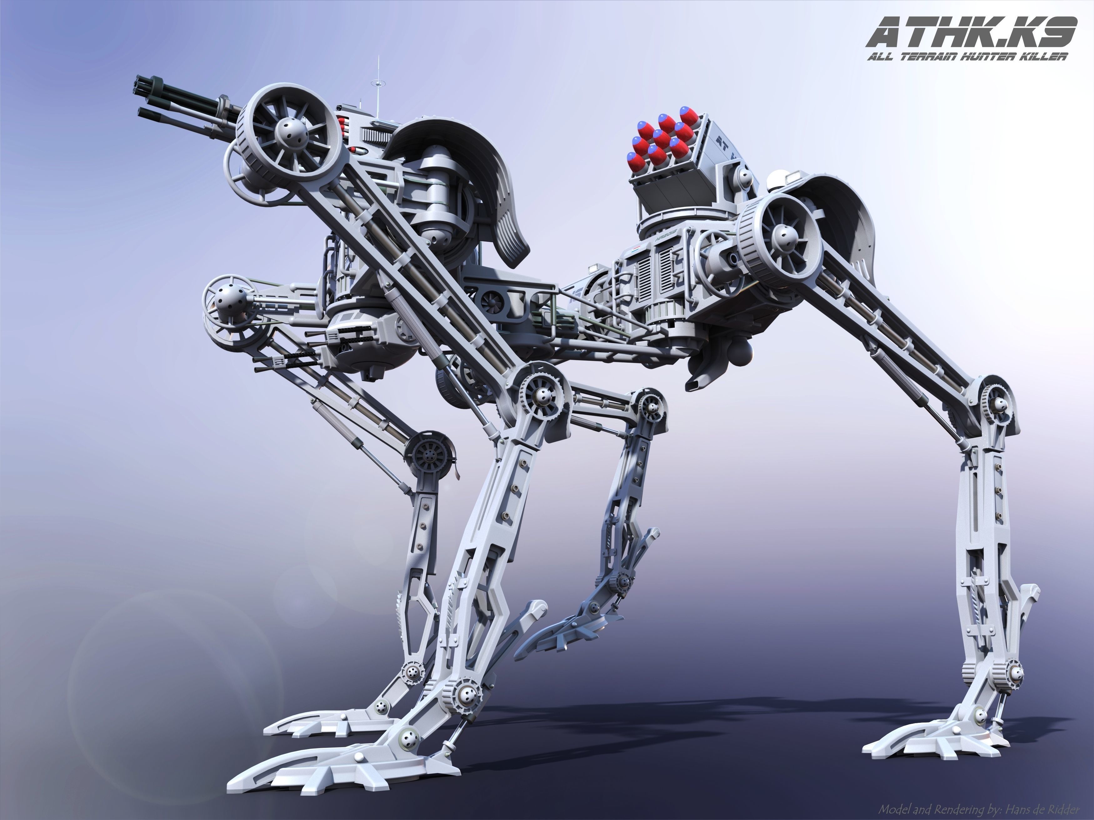 Robots All Terrain AT-ST5 3D model | CGTrader