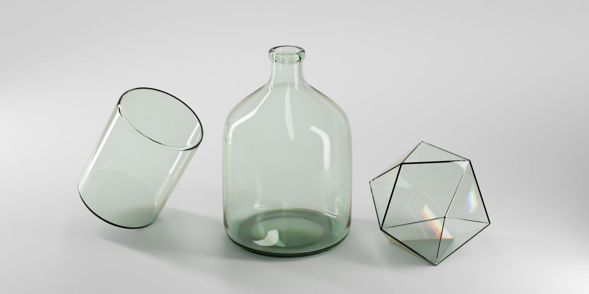 7 Pro Glass Procedural Shaders Vol01 in Blender 3D model | CGTrader