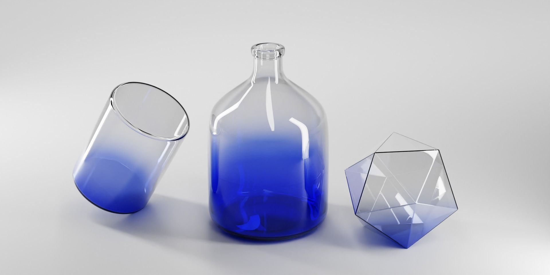 7 Pro Glass Procedural Shaders Vol01 in Blender 3D model | CGTrader