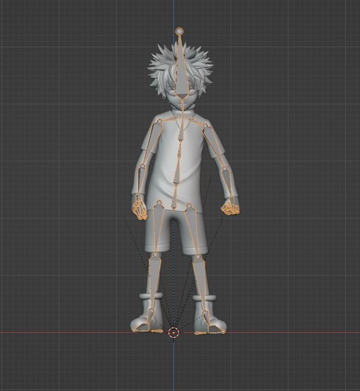 Killua Zoldyck - Hunter x Hunter 3D model rigged | CGTrader