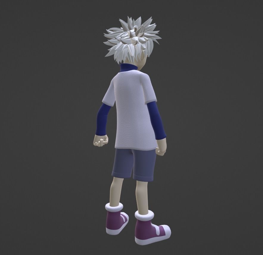 Killua Zoldyck - Hunter x Hunter 3D model rigged | CGTrader