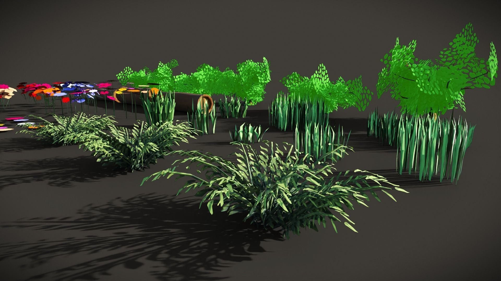 3D model Stylized Foliage Pack - Perfect for Game Environments VR / AR ...