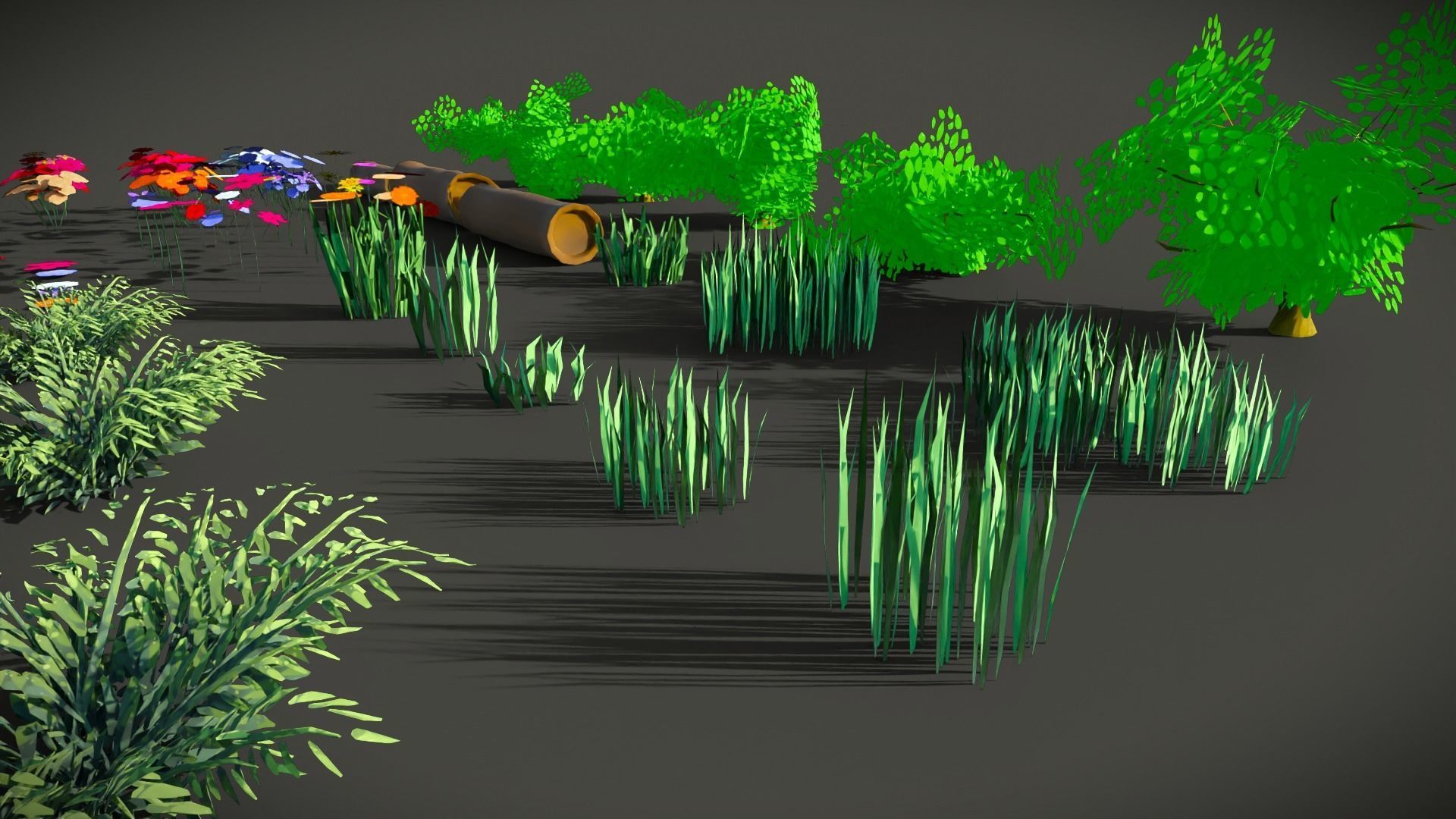 3D model Stylized Foliage Pack - Perfect for Game Environments VR / AR ...