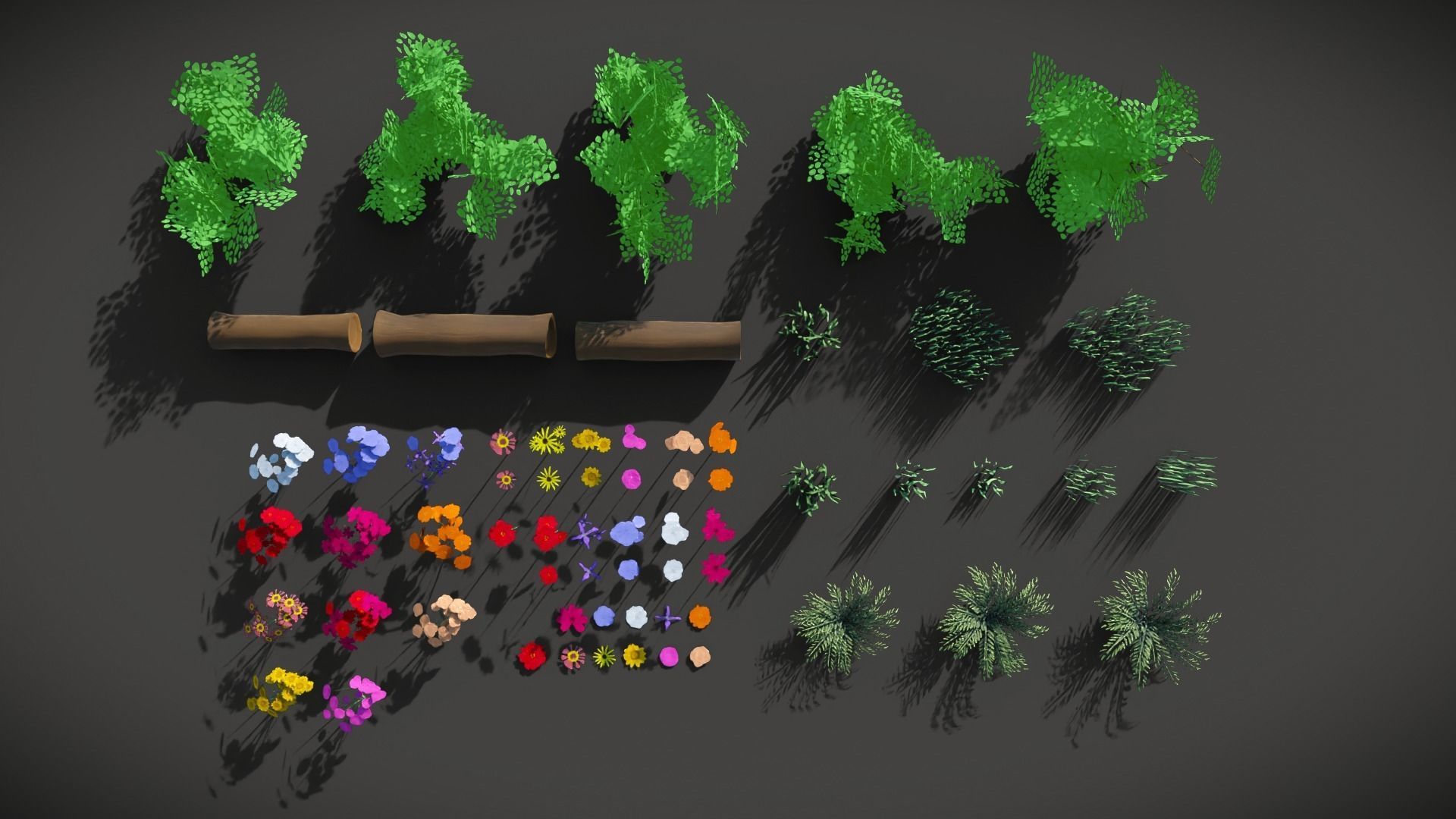 3D model Stylized Foliage Pack - Perfect for Game Environments VR / AR ...