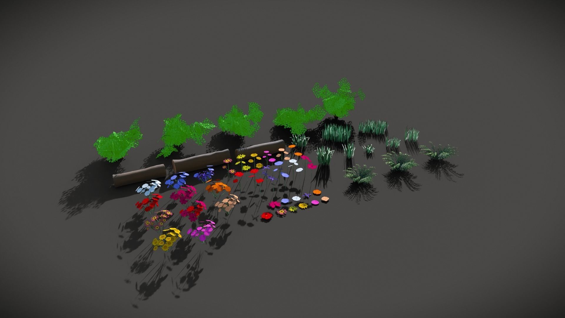 3D model Stylized Foliage Pack - Perfect for Game Environments VR / AR ...