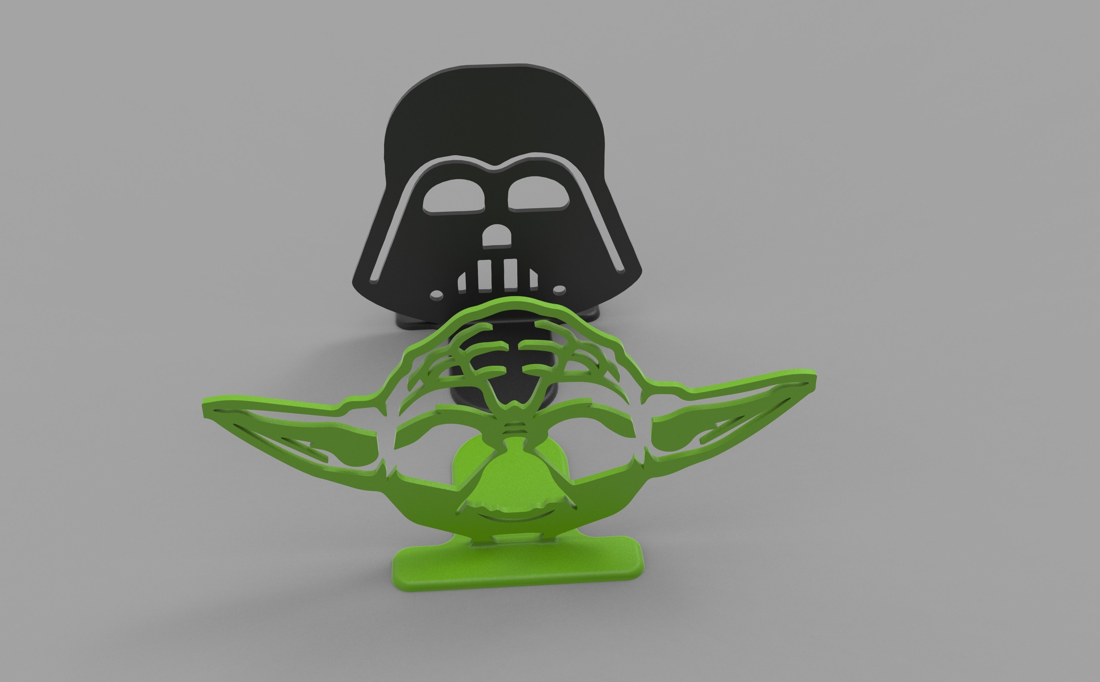 darth vader and yoda book ends 3D model 3D printable | CGTrader