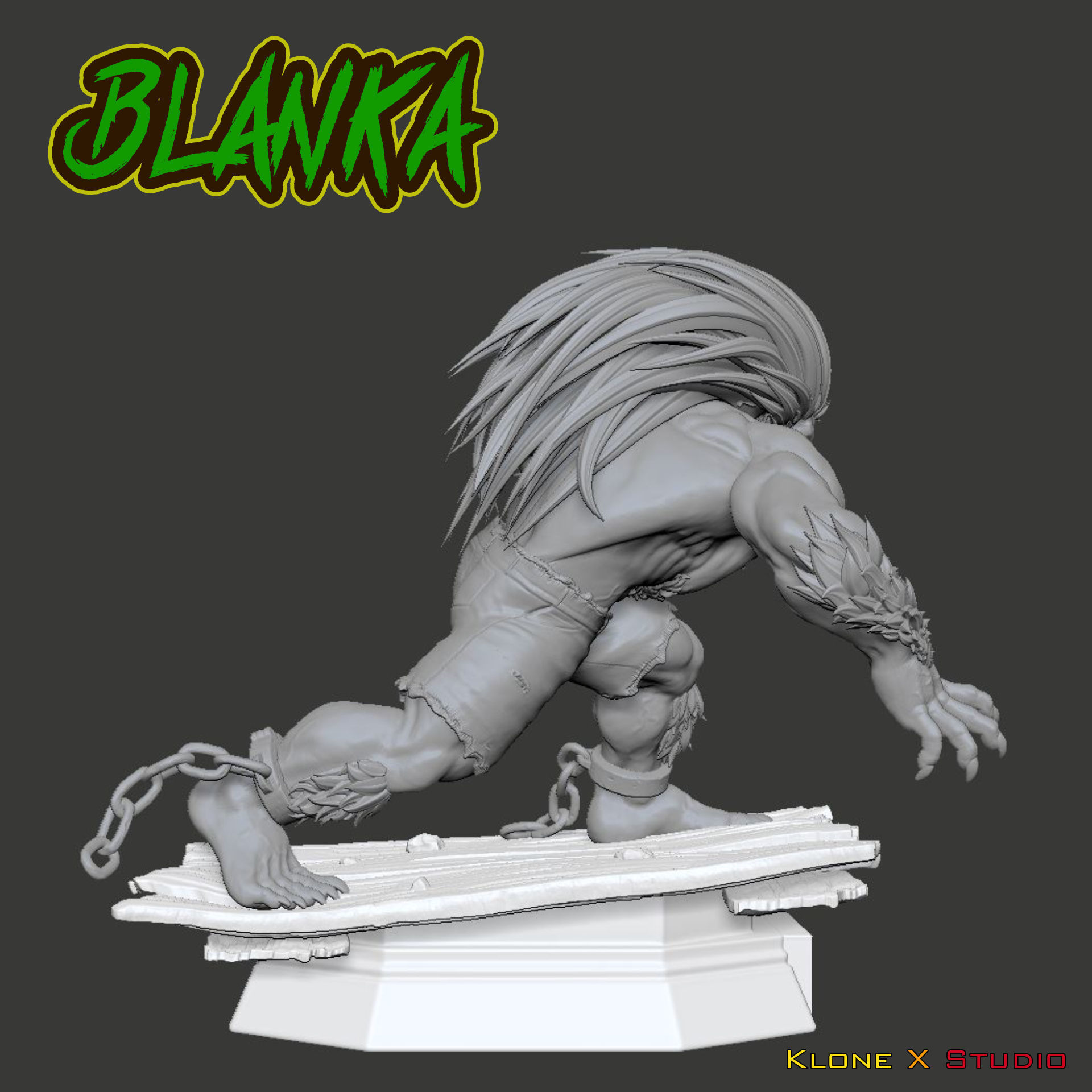 BLANKA STREET FIGHTER 3D model 3D printable | CGTrader