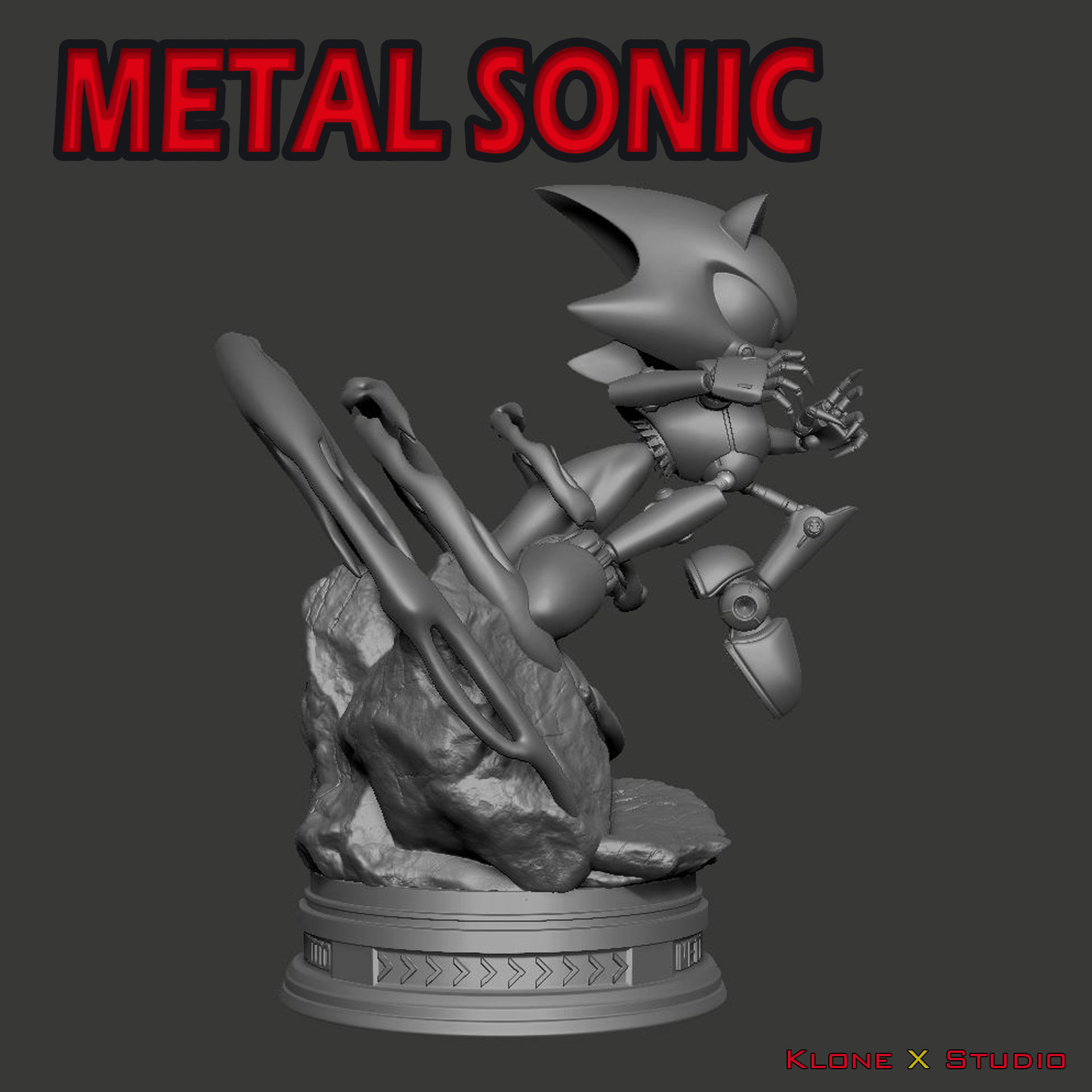METAL SONIC 3D model 3D printable | CGTrader