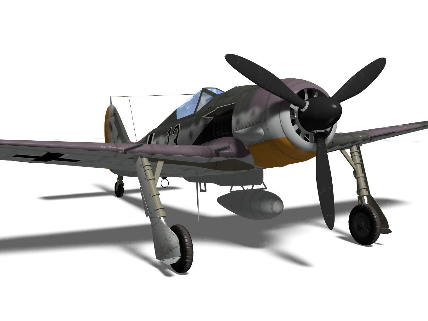 Focke Wulf Fw190 A8 3D model | CGTrader