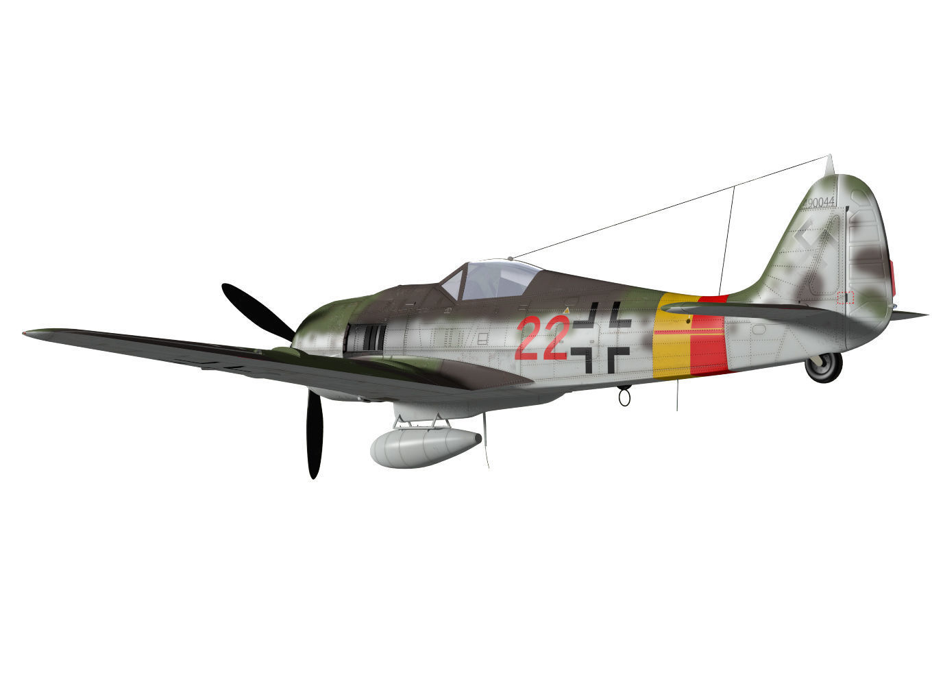 Focke Wulf Fw190 A9 3D model | CGTrader