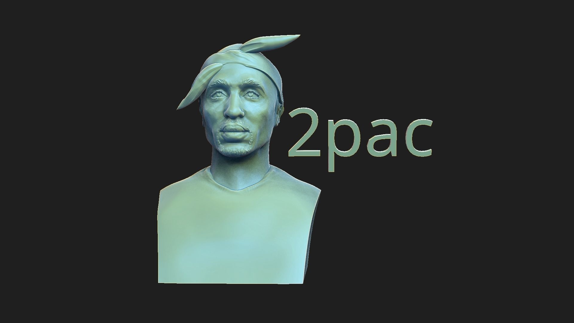 Tupac Amaru Shakur 3D model 3D printable | CGTrader
