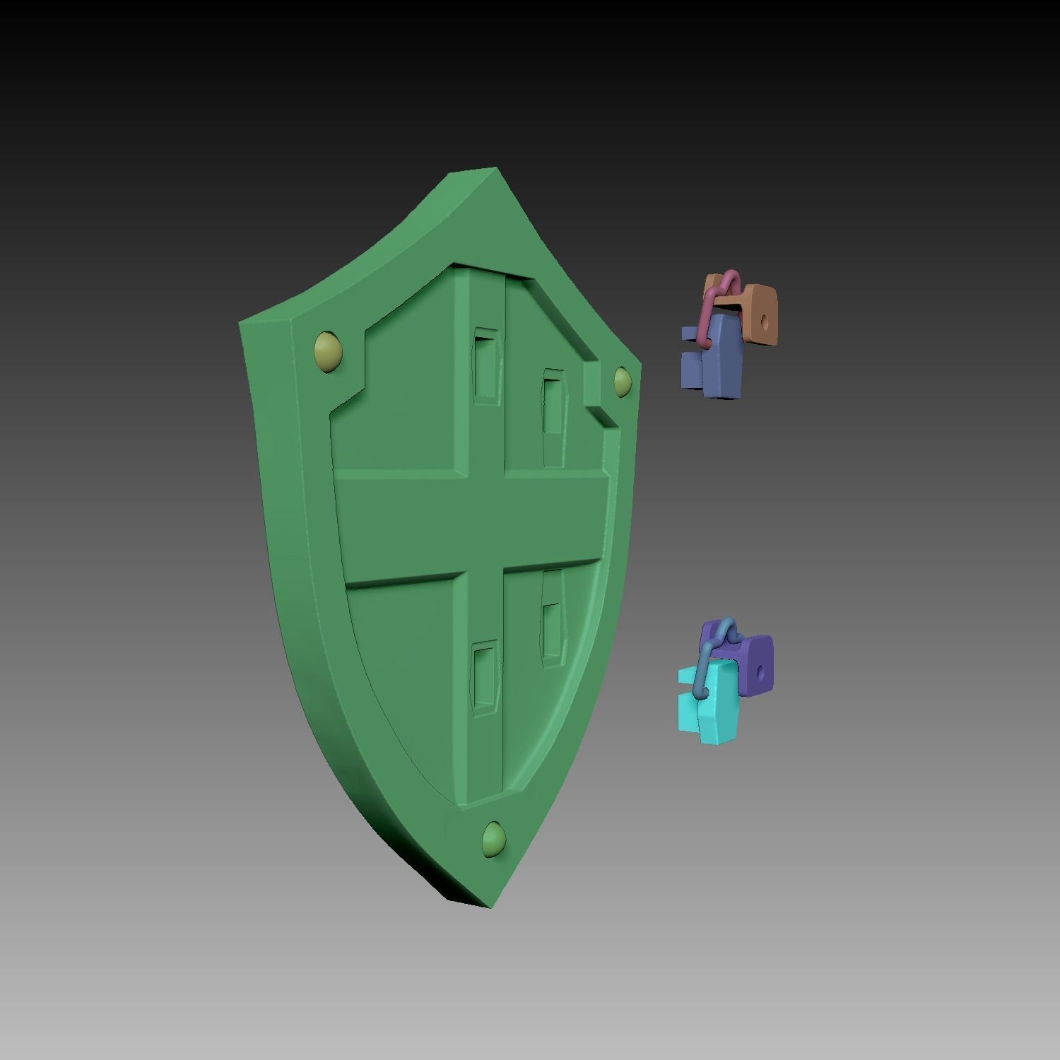 Link Hylian Shield BOTW 3D model 3D printable | CGTrader