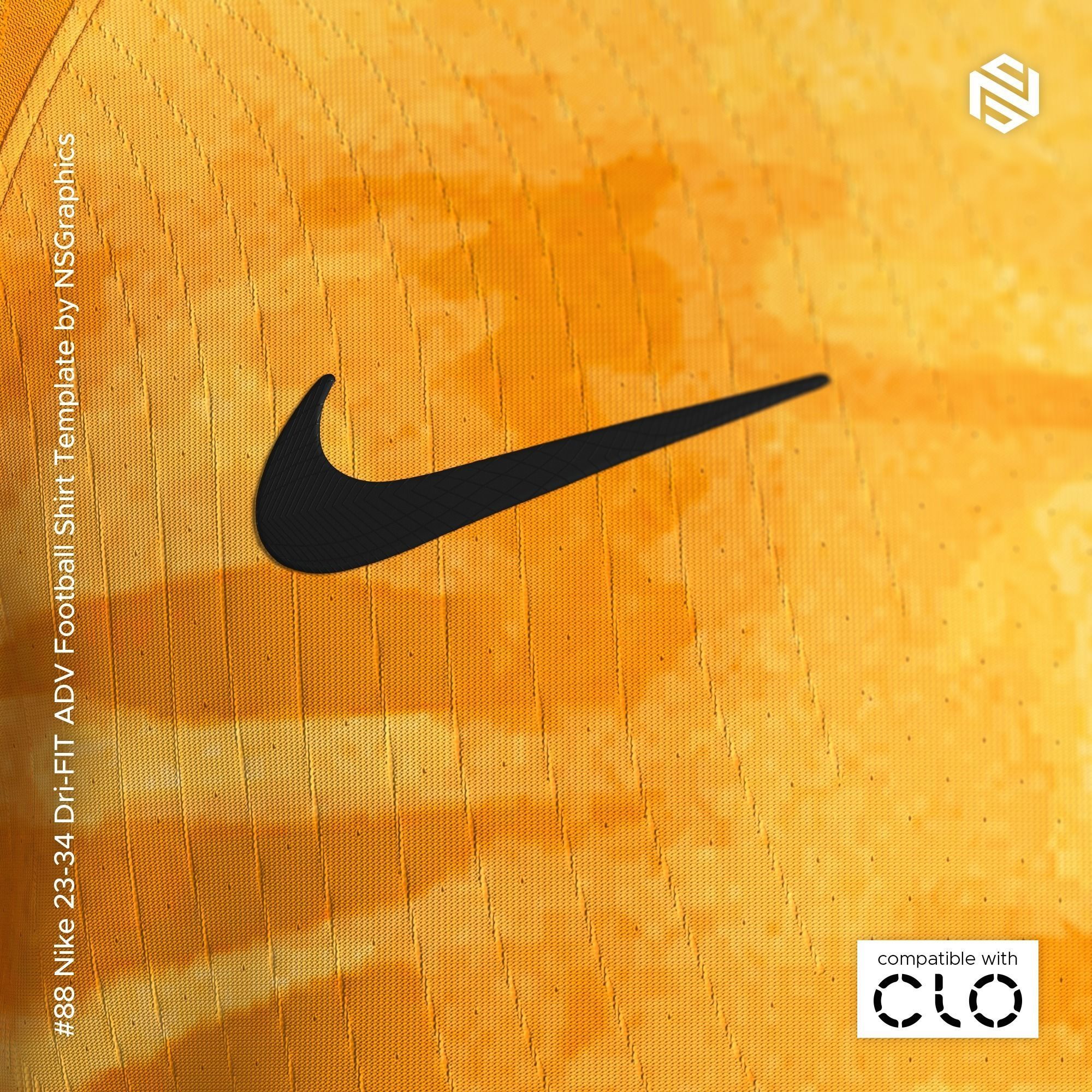 Nike 23-24 DRI-FIT ADV Football Shirt for CLO3D 3D model | CGTrader