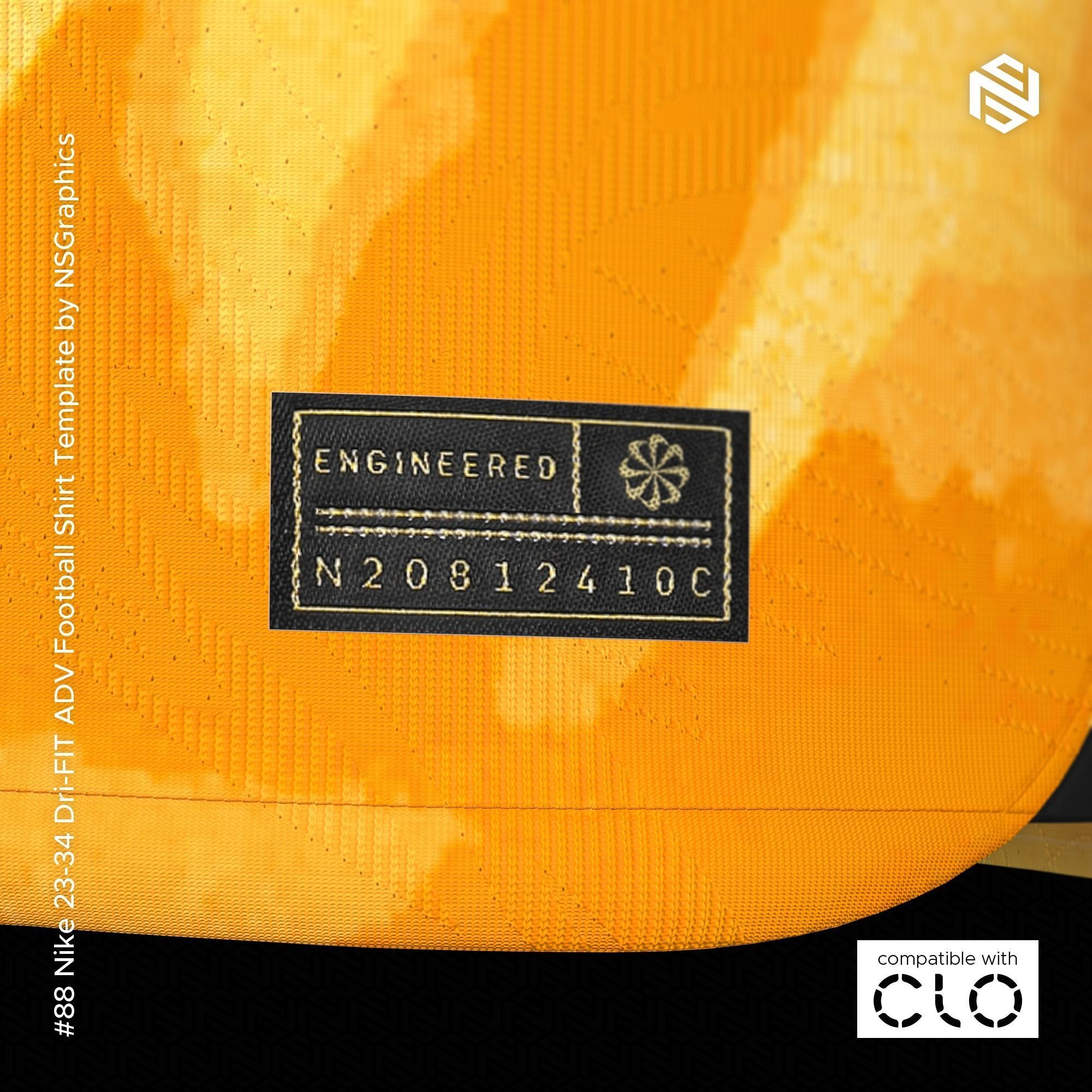 Nike 23-24 DRI-FIT ADV Football Shirt for CLO3D 3D model | CGTrader