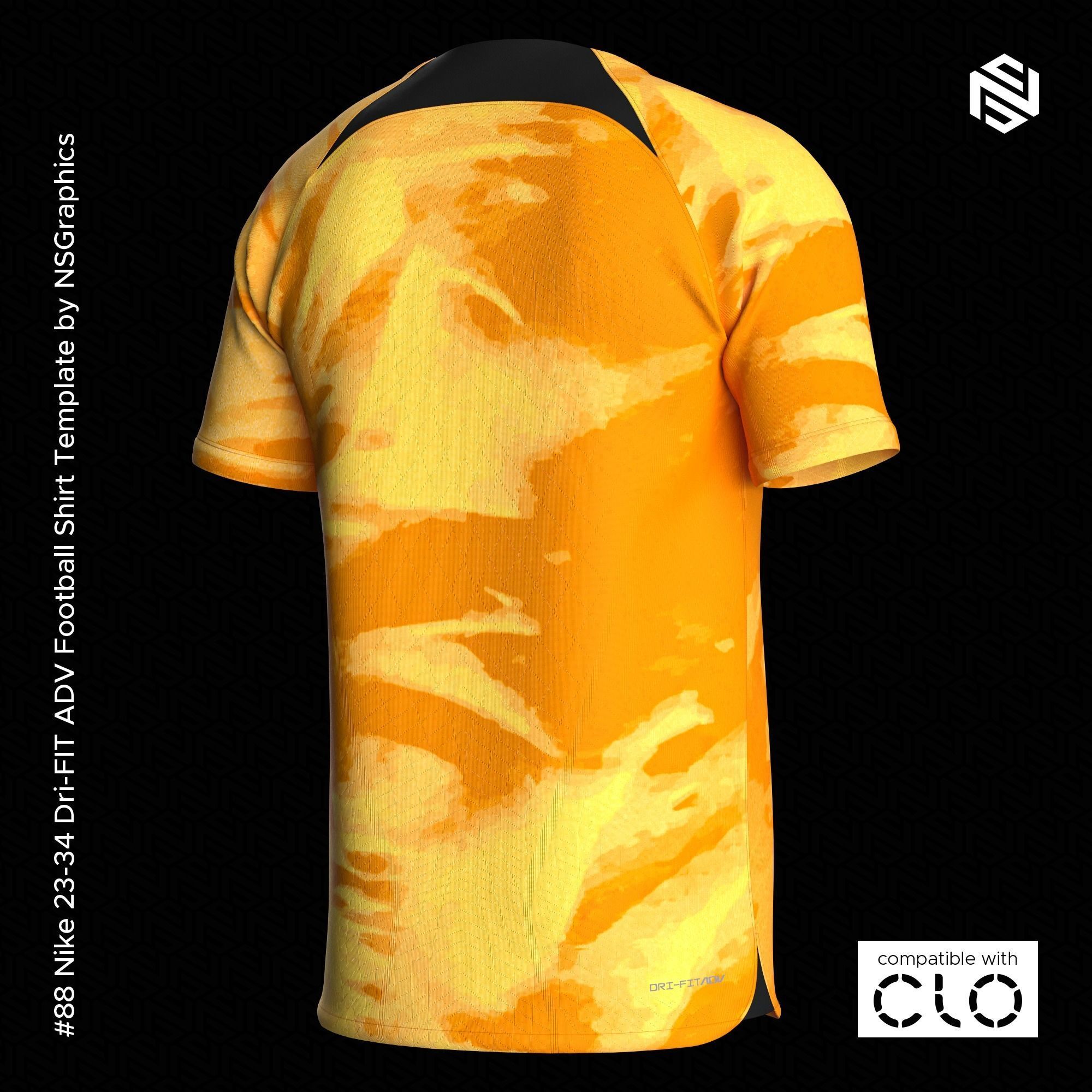 Nike 23-24 DRI-FIT ADV Football Shirt for CLO3D 3D model | CGTrader