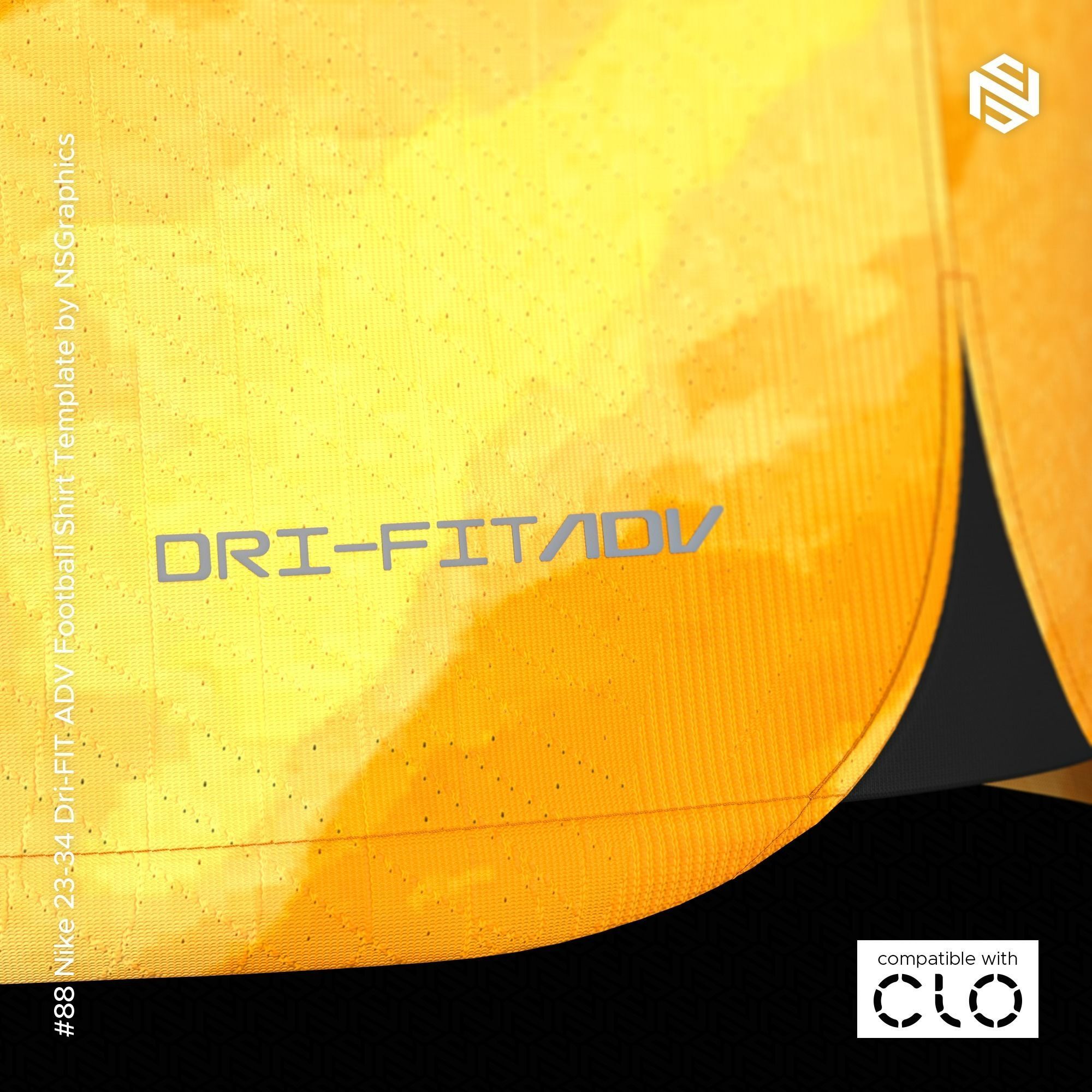 Nike 23-24 DRI-FIT ADV Football Shirt for CLO3D 3D model | CGTrader