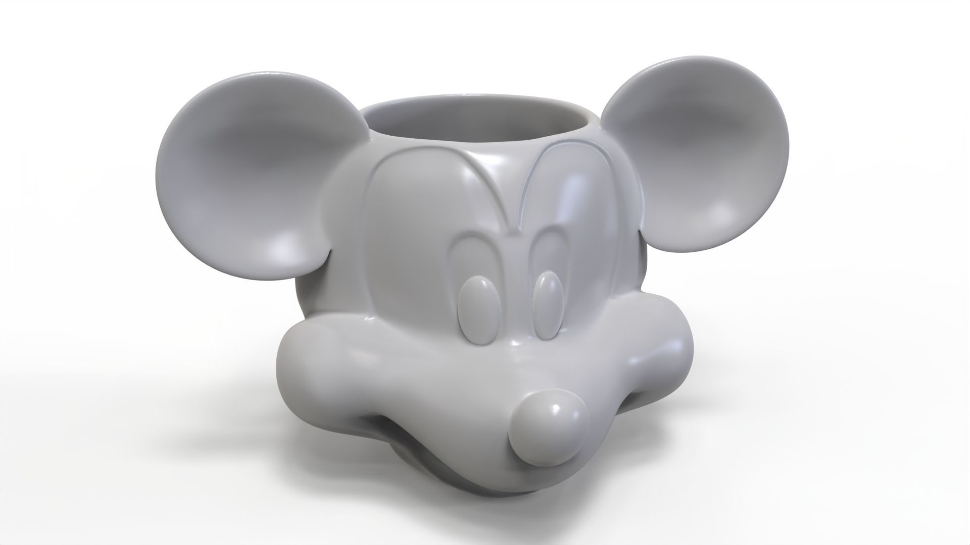 SCULPTED MICKEY MOUSE PENCIL HOLDER 3D model 3D printable | CGTrader