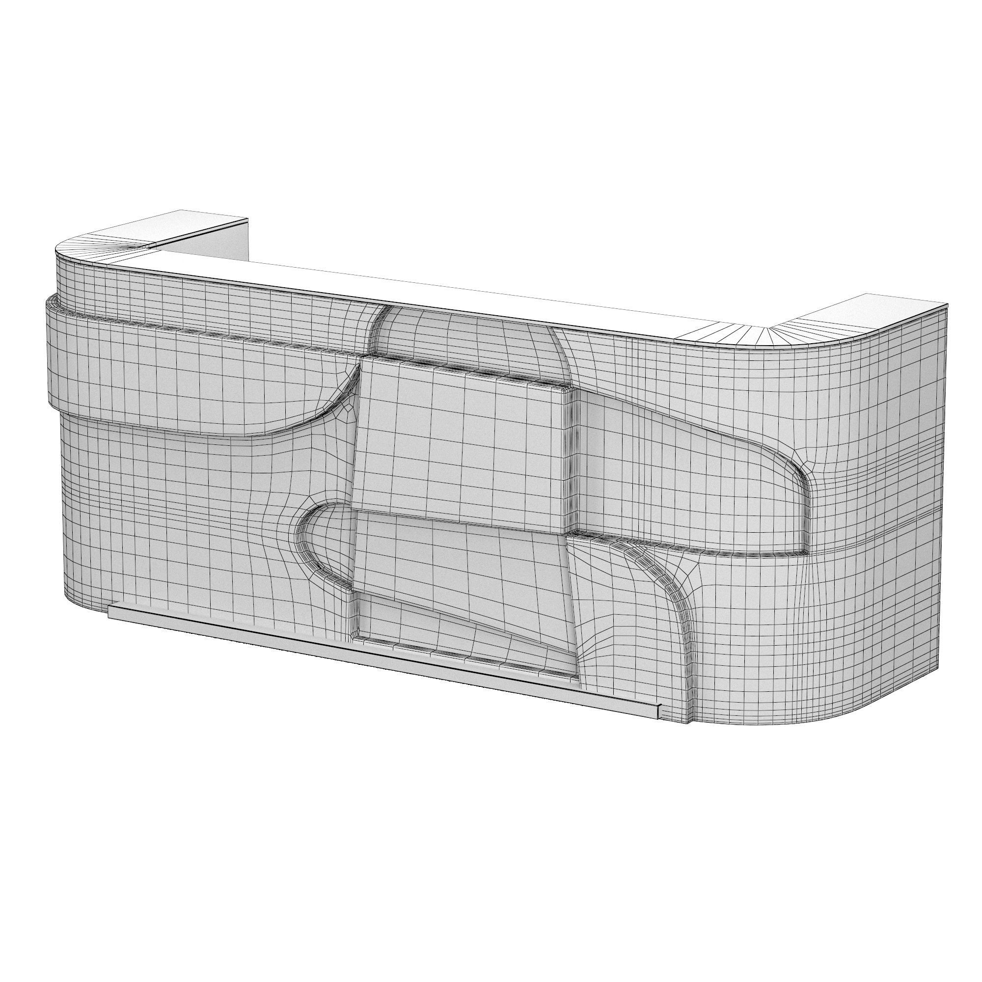Reception desk 005 3D model | CGTrader