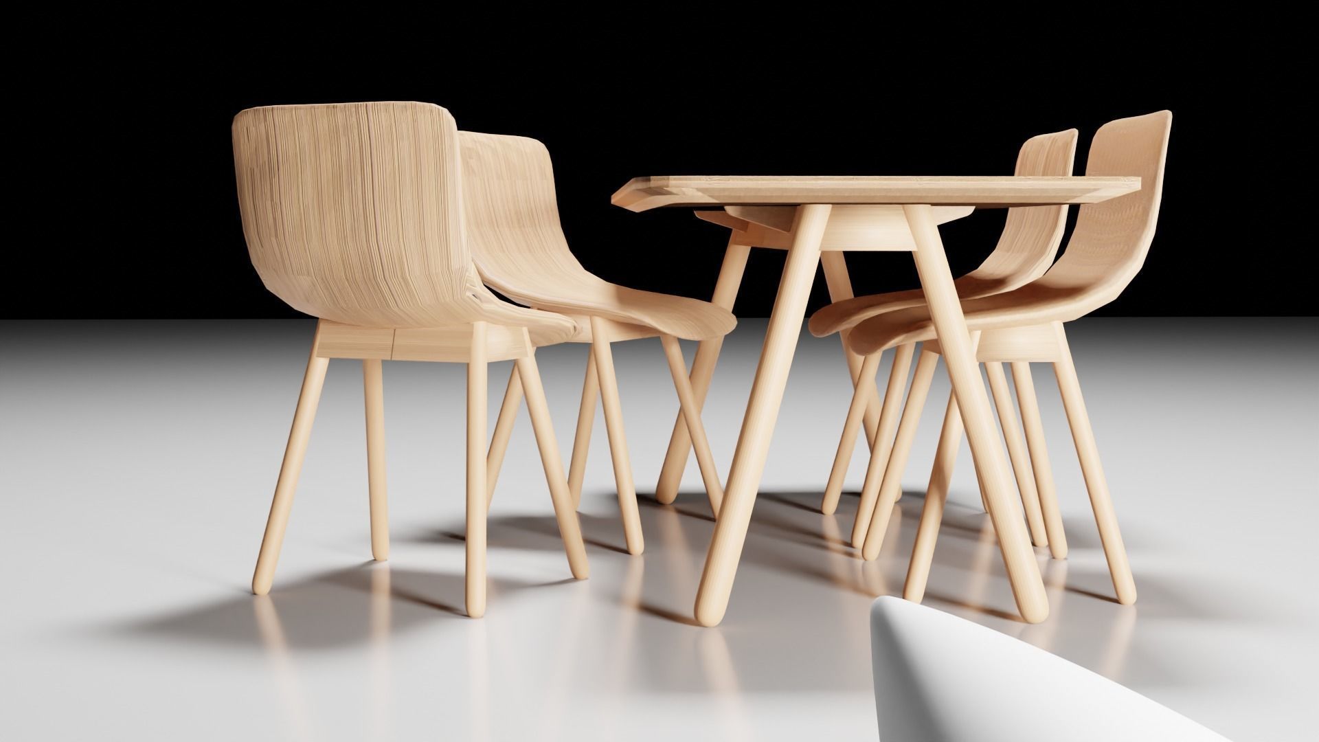 Table Chair 3D model | CGTrader