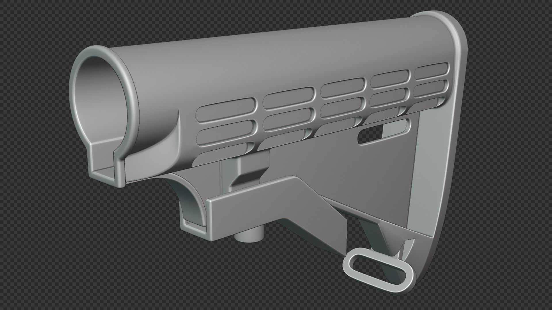 3D model AR-15 Mil-Spec Stock VR / AR / low-poly | CGTrader