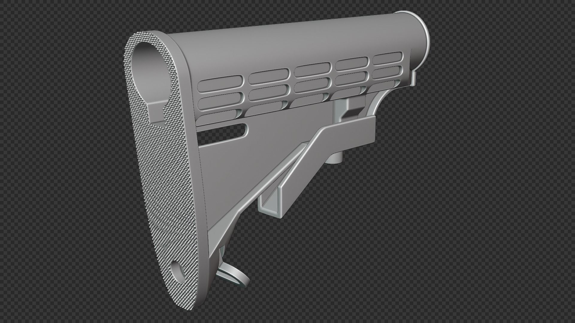 3D model AR-15 Mil-Spec Stock VR / AR / low-poly | CGTrader