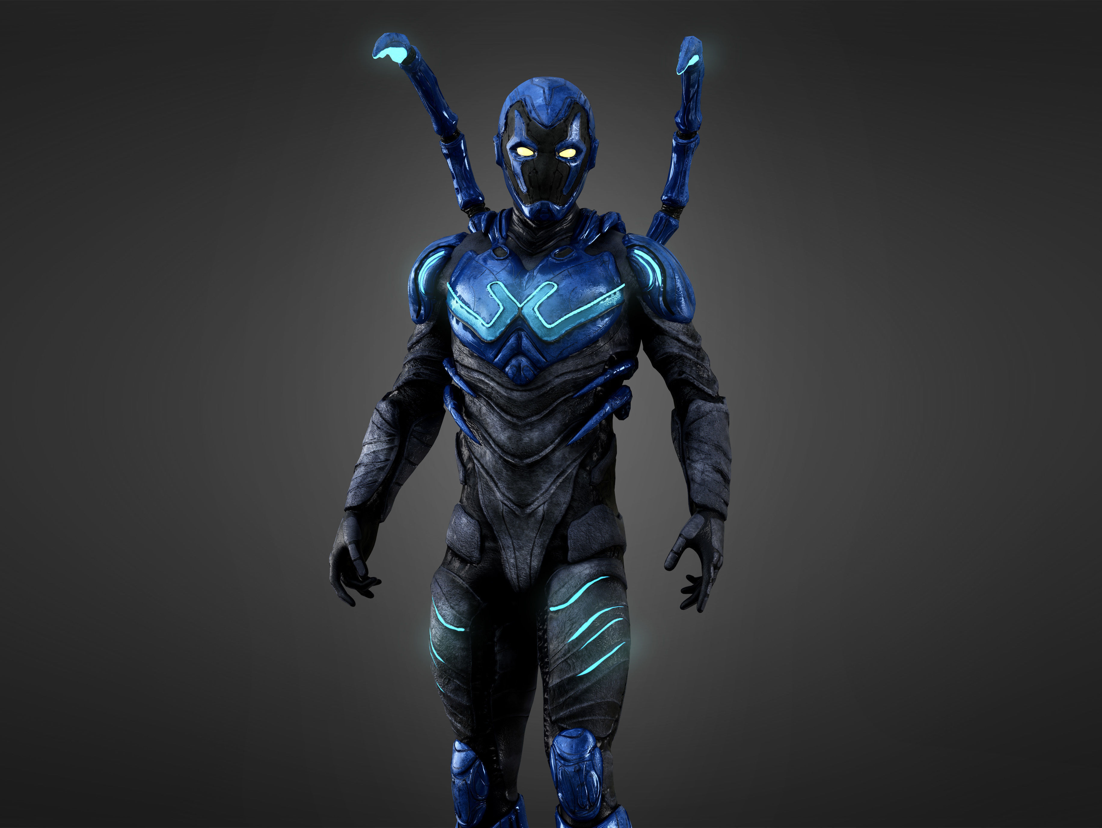 3D model Blue Beetle VR / AR / low-poly rigged | CGTrader