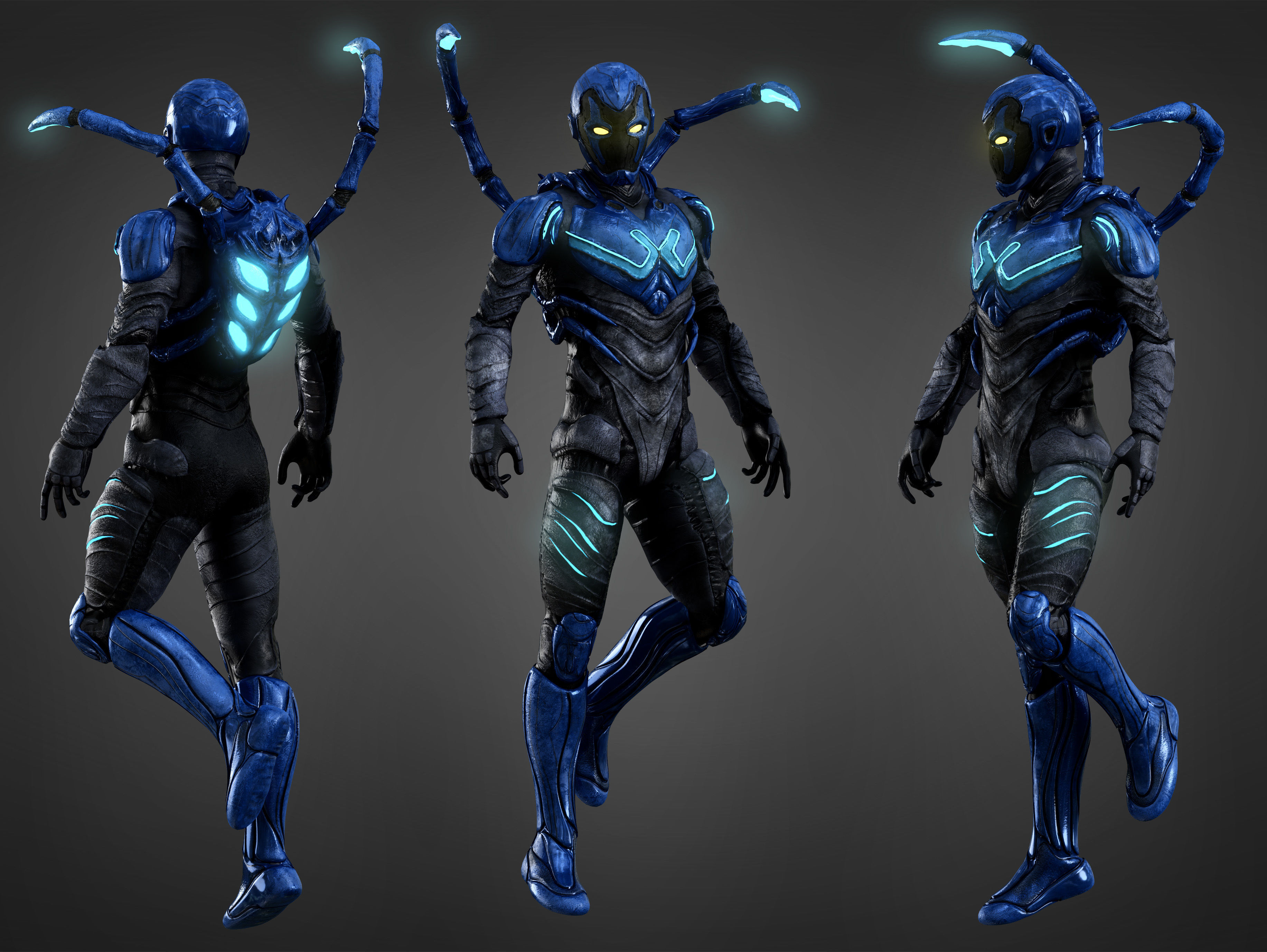 3D model Blue Beetle VR / AR / low-poly rigged | CGTrader