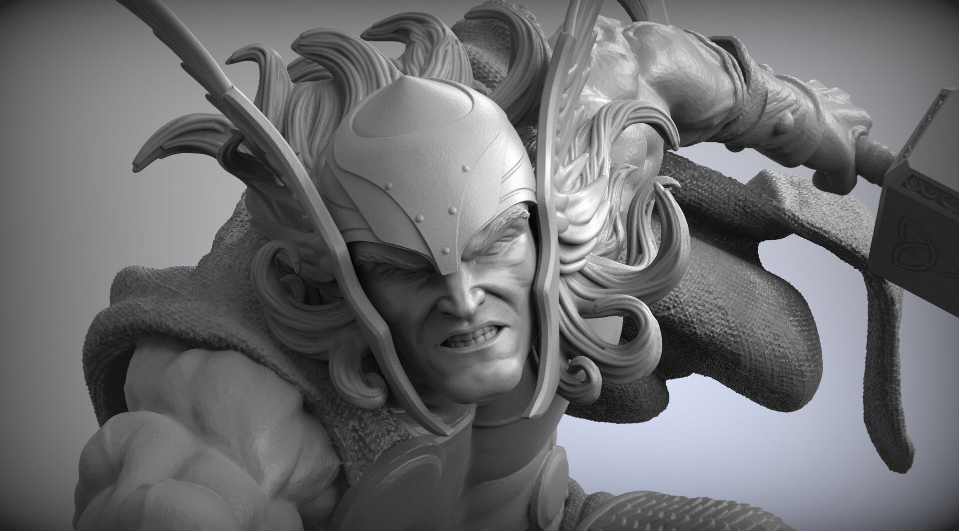Thor - Marvel FanArt 3D model 3D printable | CGTrader
