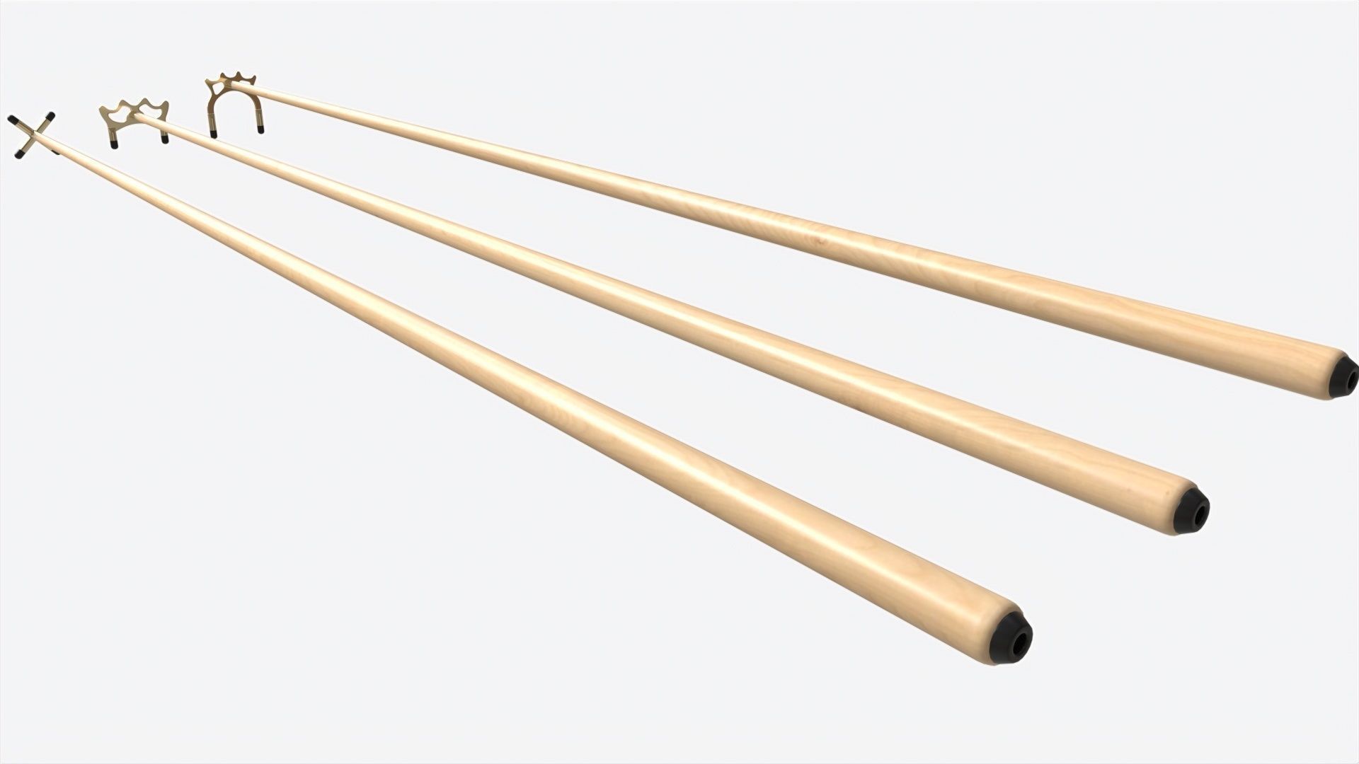 Billiard Cue Bridge Set 3D model | CGTrader