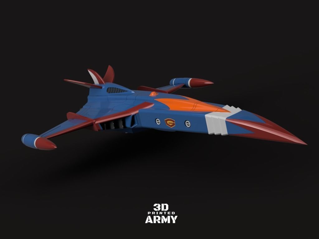 Gatchaman GOD PHOENIX starship - 3D printing model - STL 3D model 3D ...
