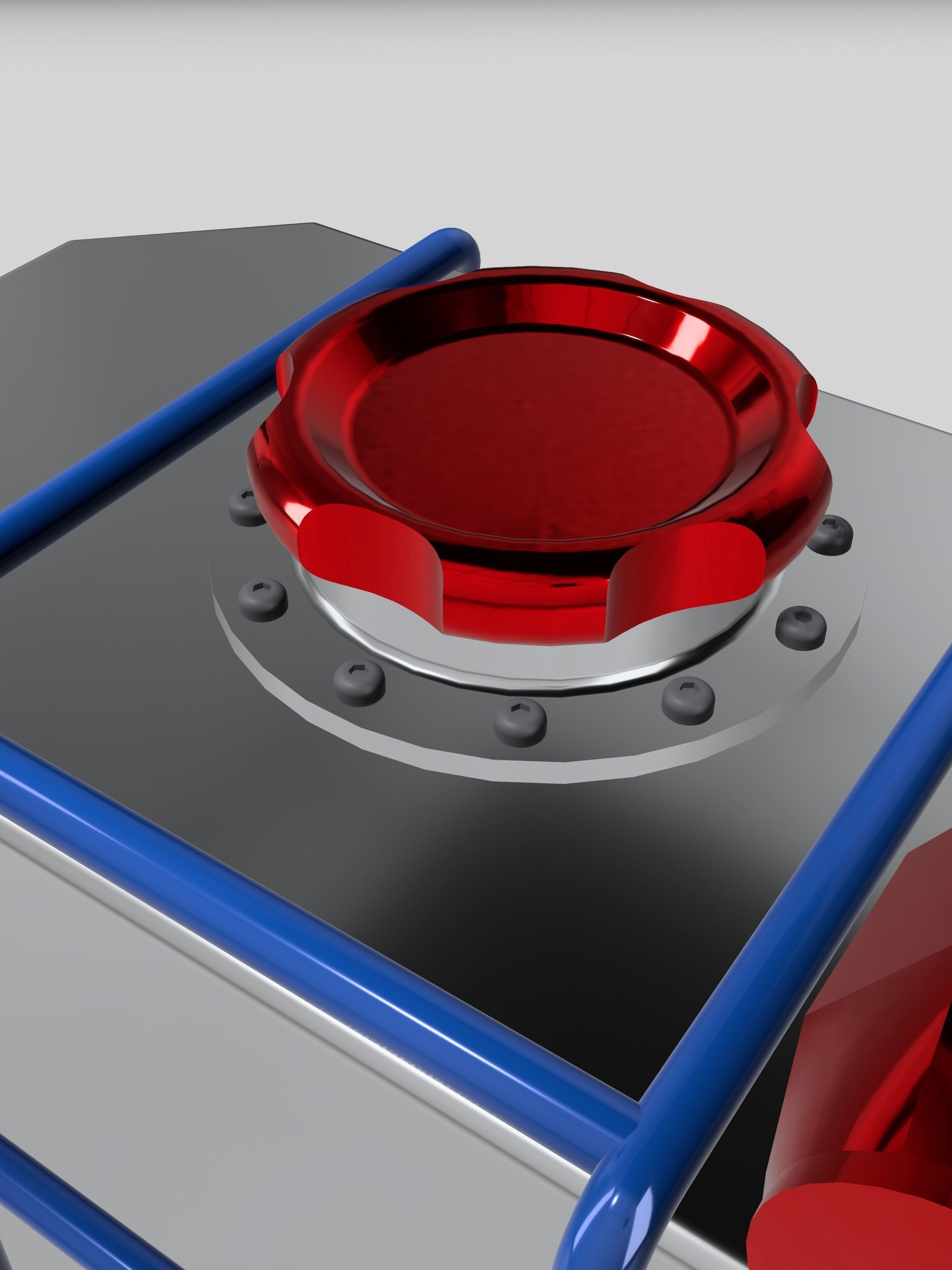 1967 Nova PROMOD Fuel Cell with brackets N fittings 3D model 3D ...