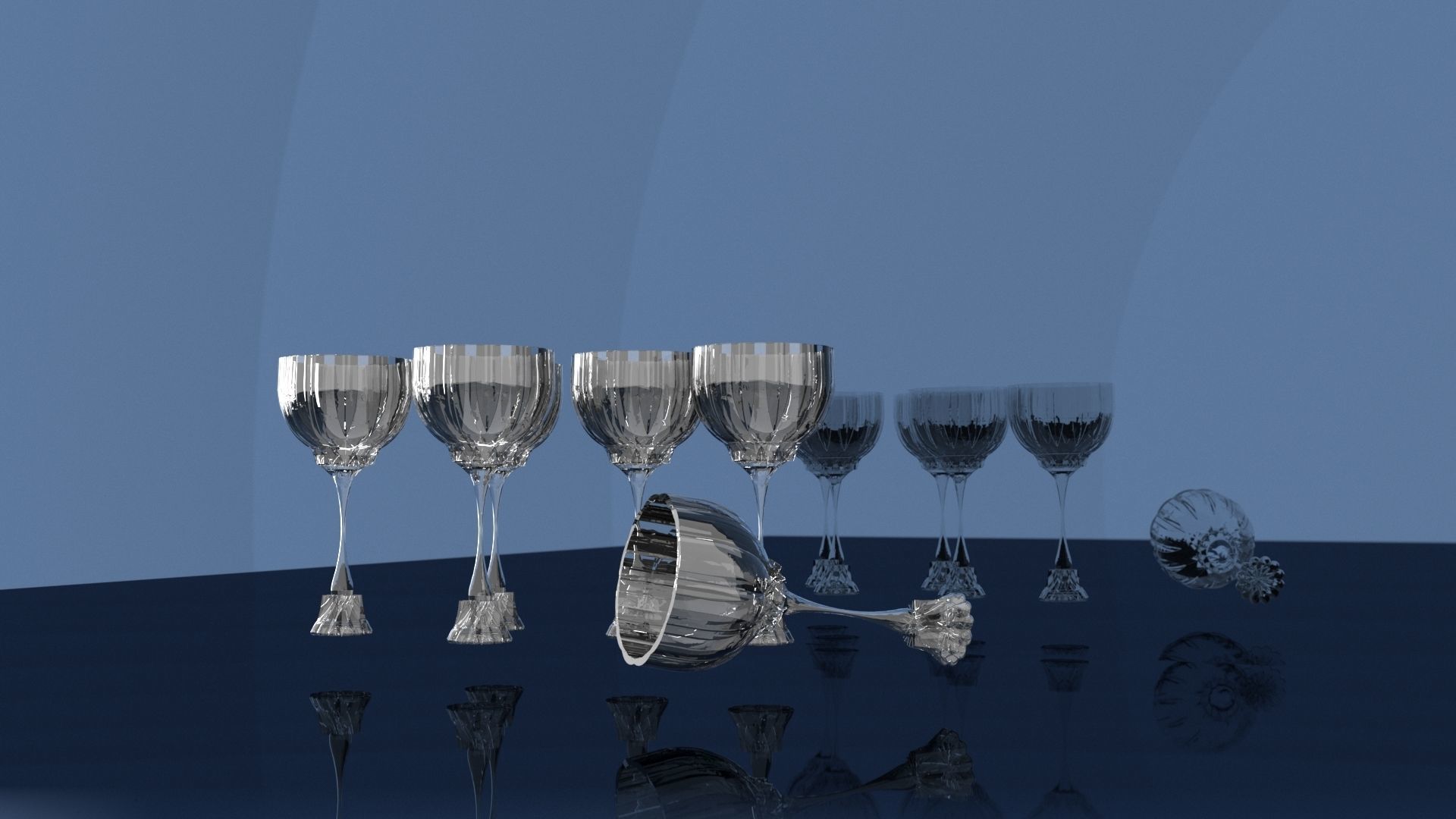 Glassware 3rd 3D model | CGTrader