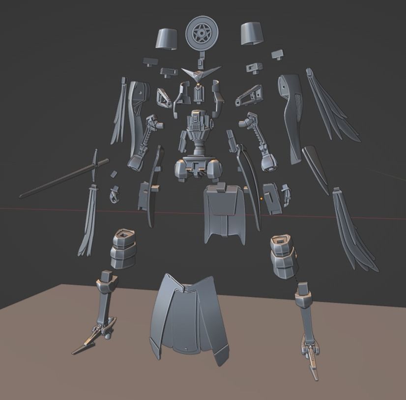 FAN ART SHAMAN KING - ARC ANGEL MICHAEL 3D model 3D printable | CGTrader