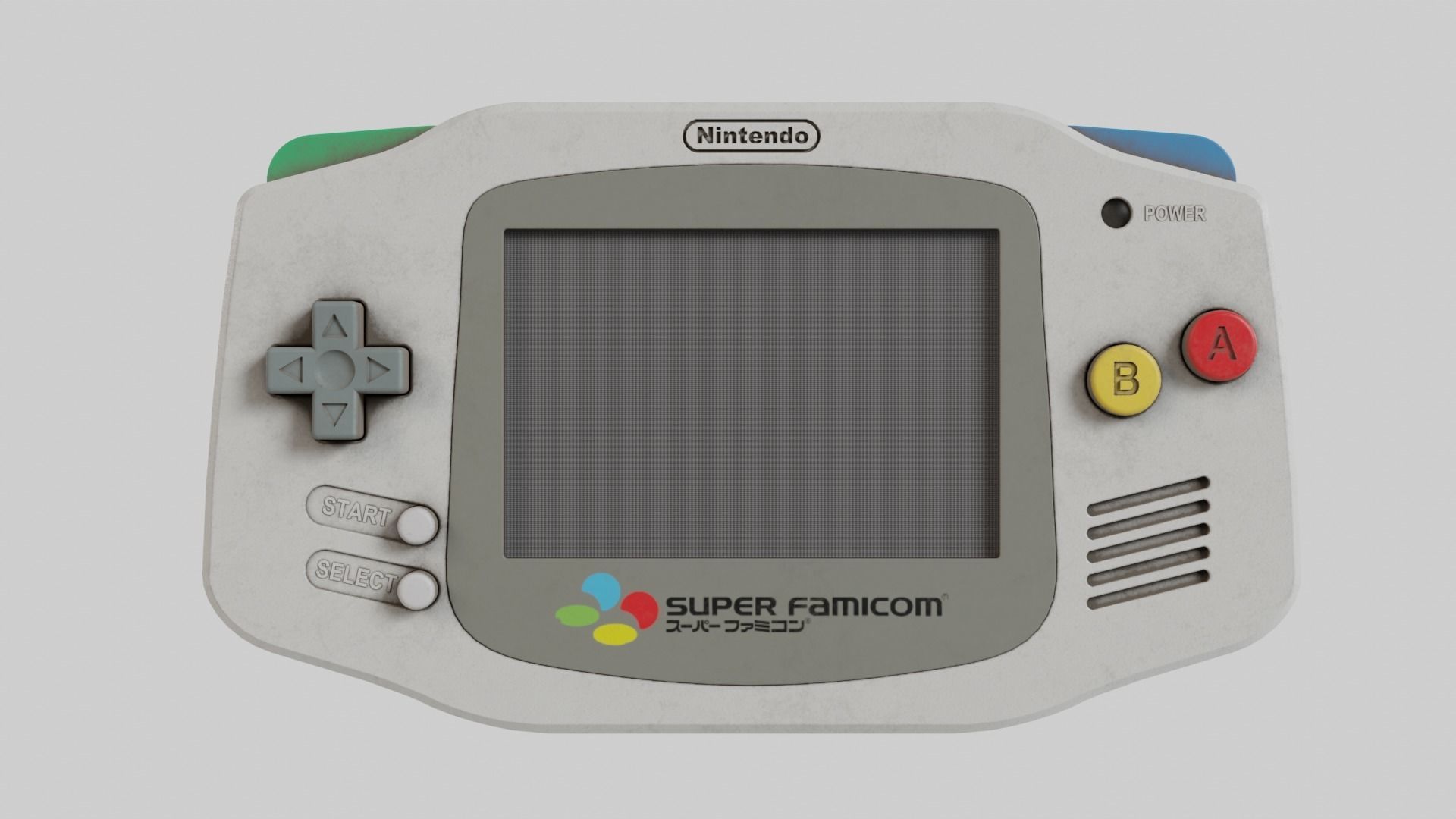 Nintendo Game Boy Advance Super Famicom 2001 Used 3D model | CGTrader
