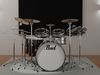 Drums Pearl Full Set with Cymbals and Rototoms Studio Version 3D model ...