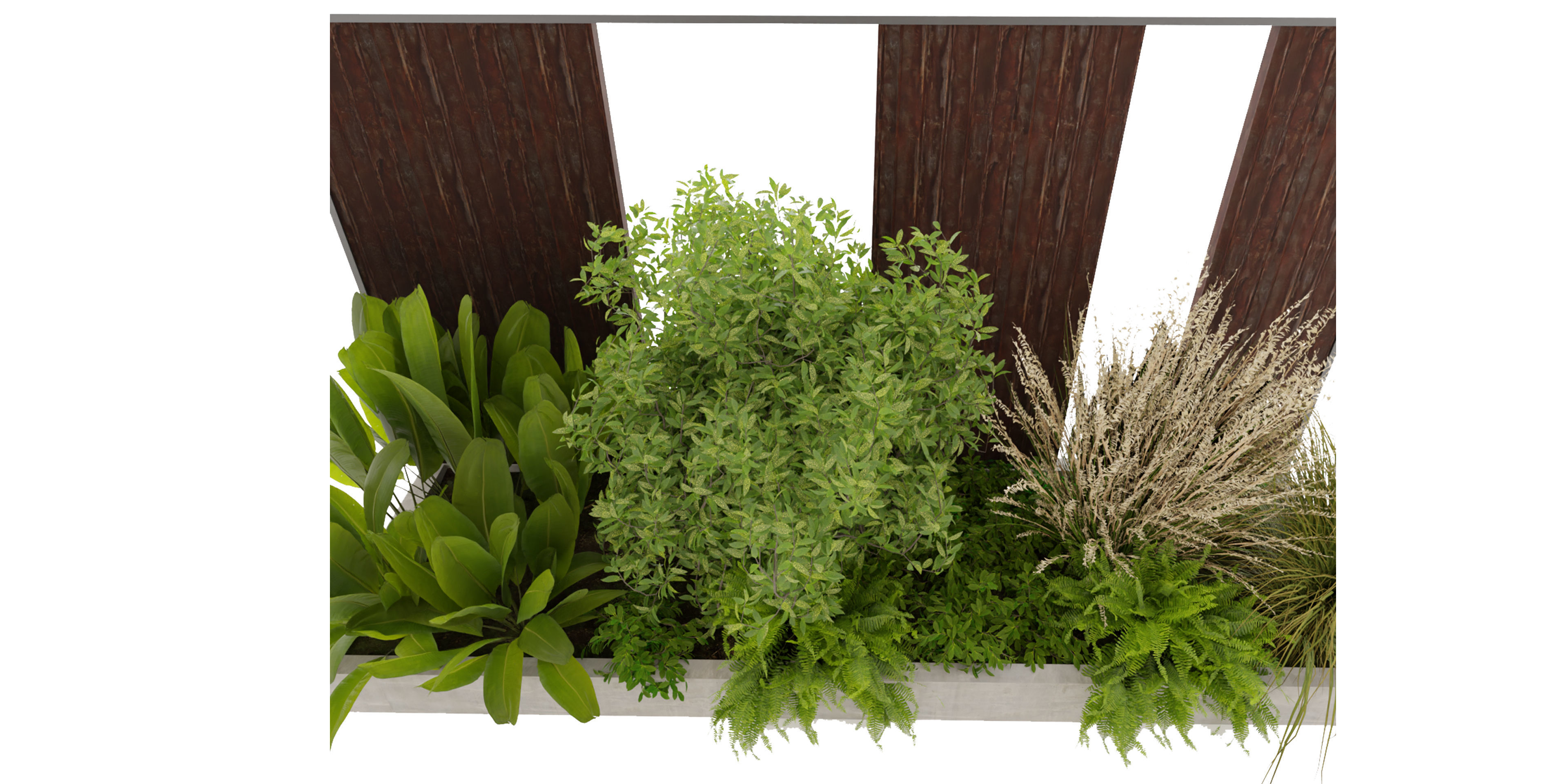 Collection plant vol 493 - garden - leaf - bush - blender model 3D ...