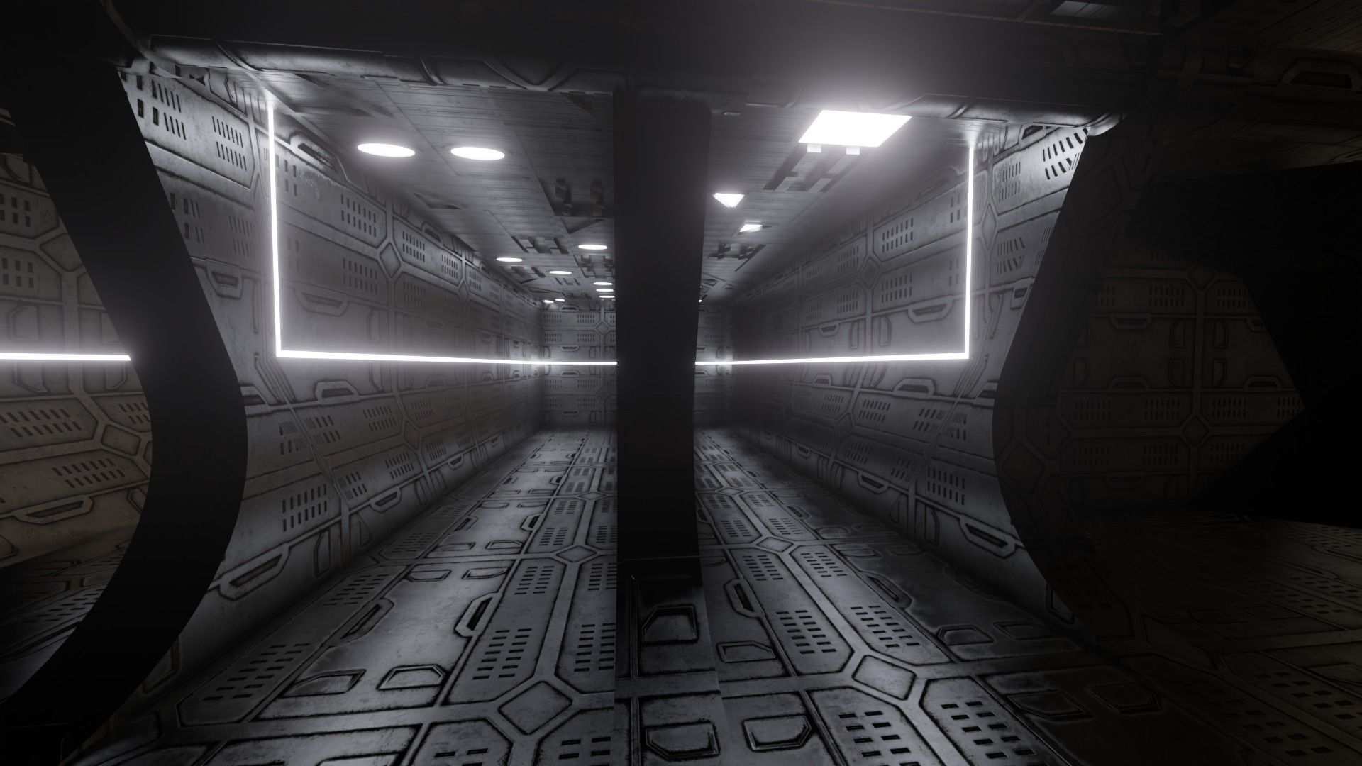 3D model Sci fi VR gallery VR / AR / low-poly | CGTrader