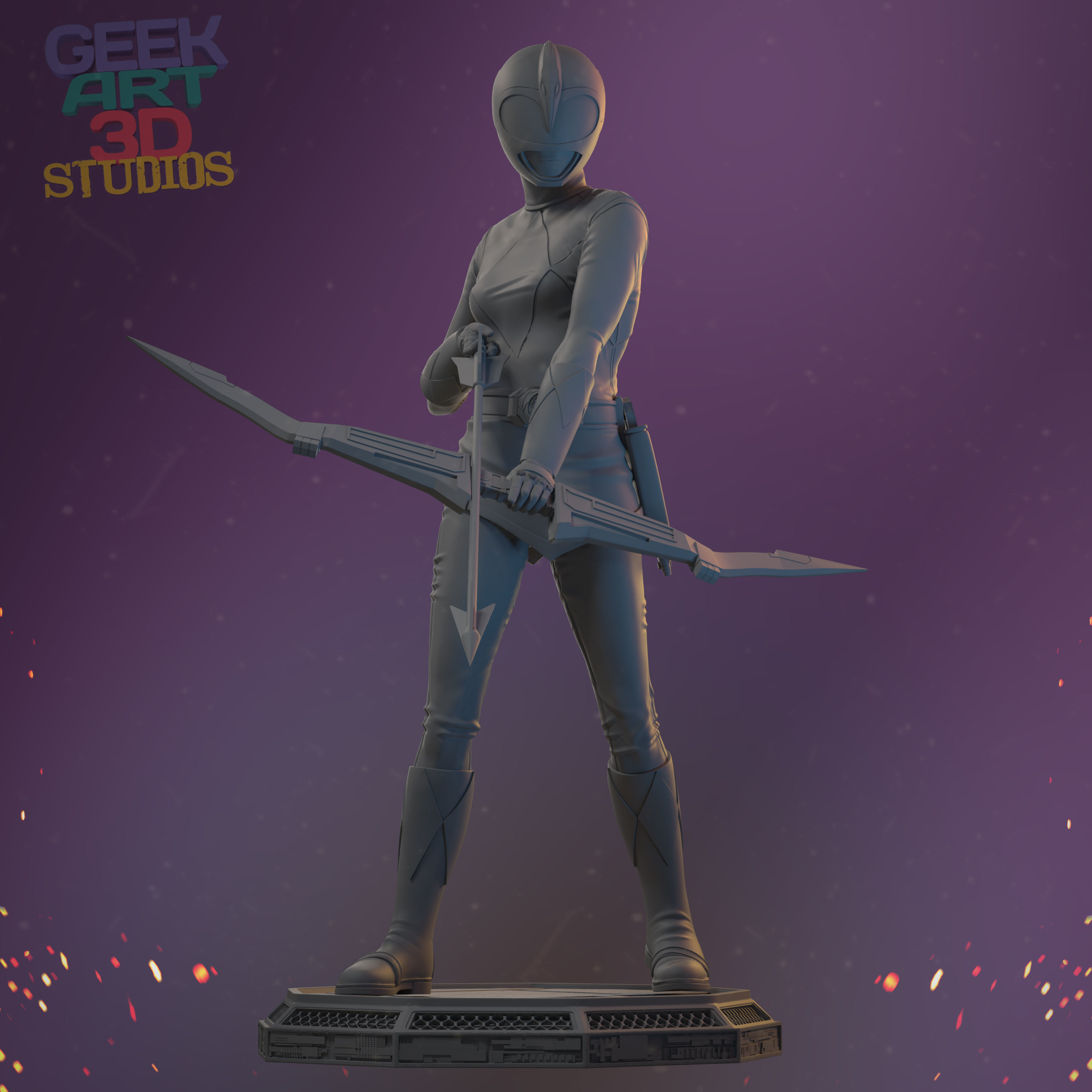 Pink Ranger - Mighty Morphin Power Rangers 3D model 3D printable | CGTrader