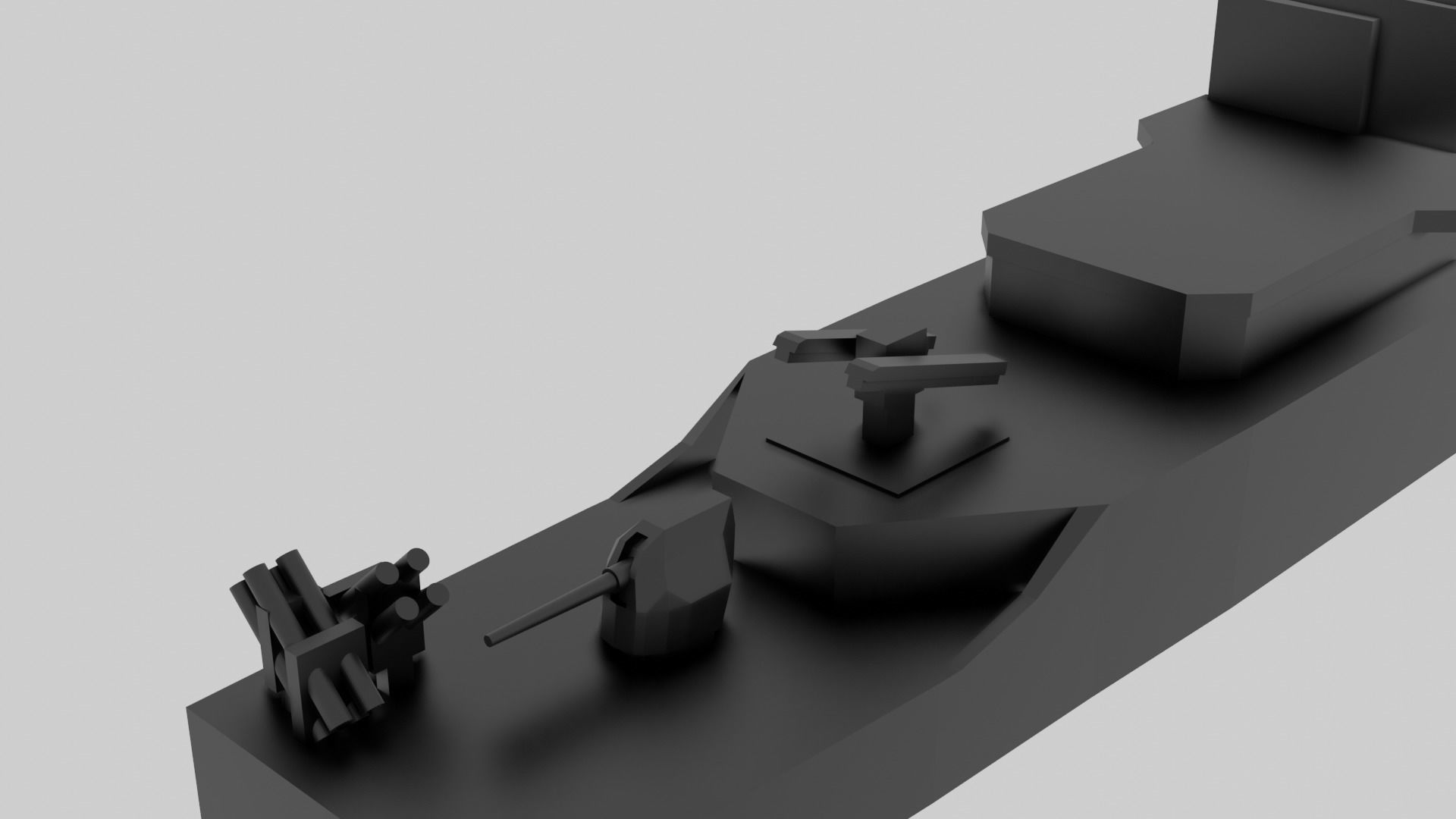 USS Ticonderoga - Model for small scale printing 3D model 3D printable ...