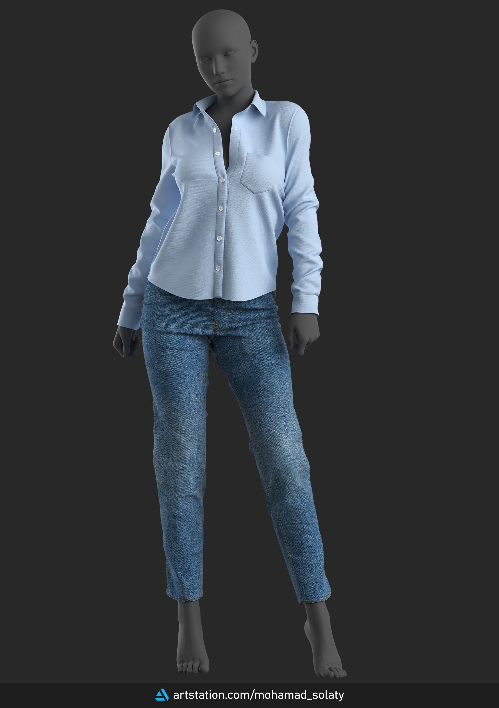 Girls Outfit 41 - Marvelous Designer 3D model | CGTrader