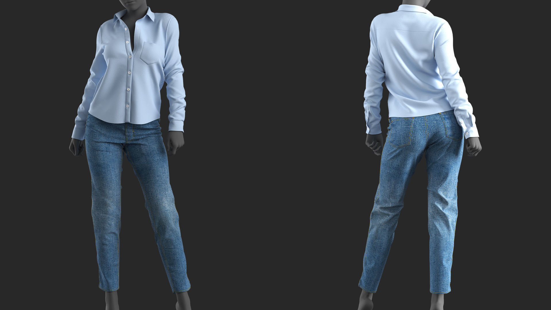 Girls Outfit 41 - Marvelous Designer 3D model | CGTrader