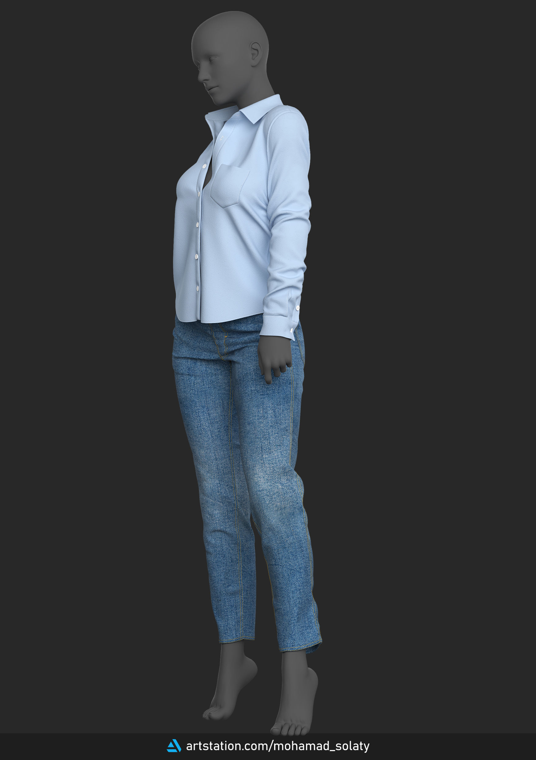 Girls Outfit 41 - Marvelous Designer 3D model | CGTrader