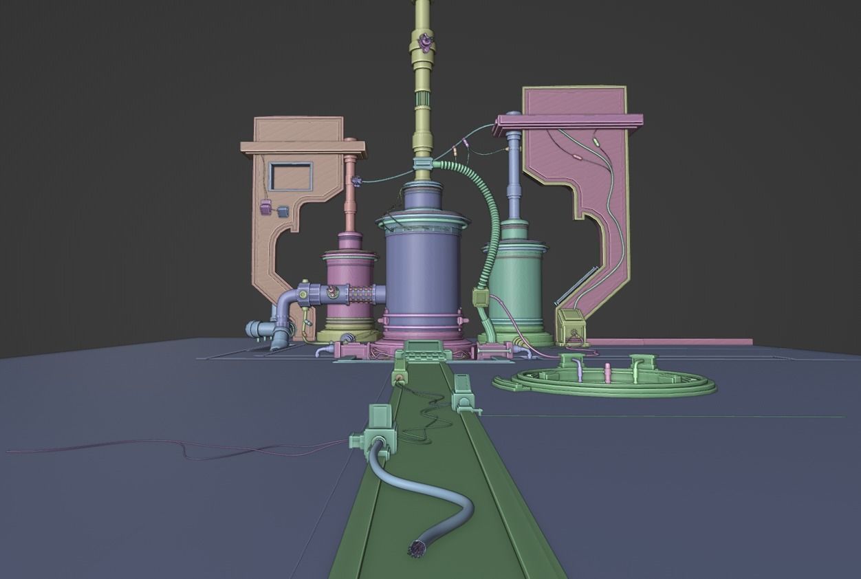 3D model Alien Steam Laboratory Set VR / AR / low-poly | CGTrader