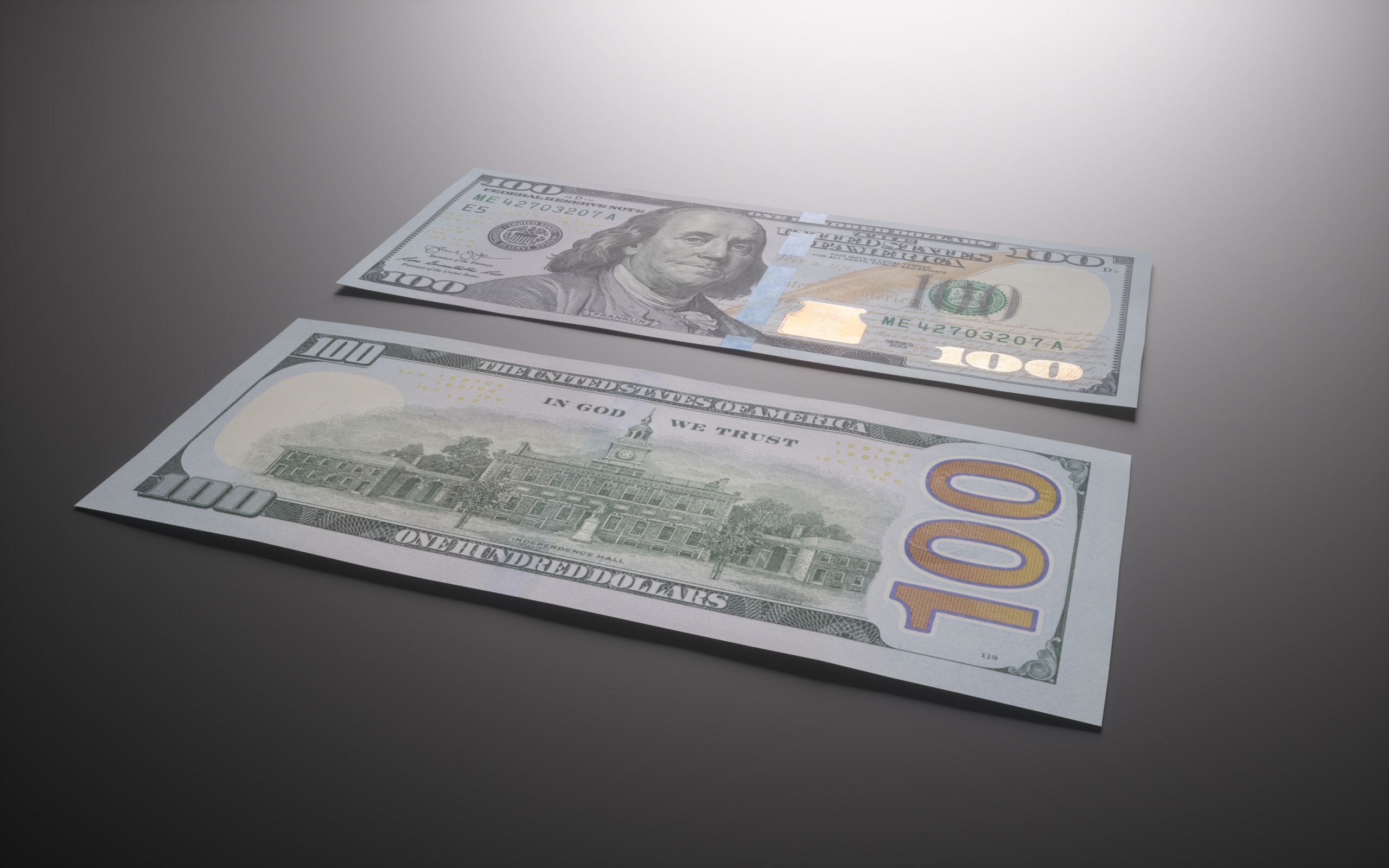 100 Dollar Bill 3D model | CGTrader