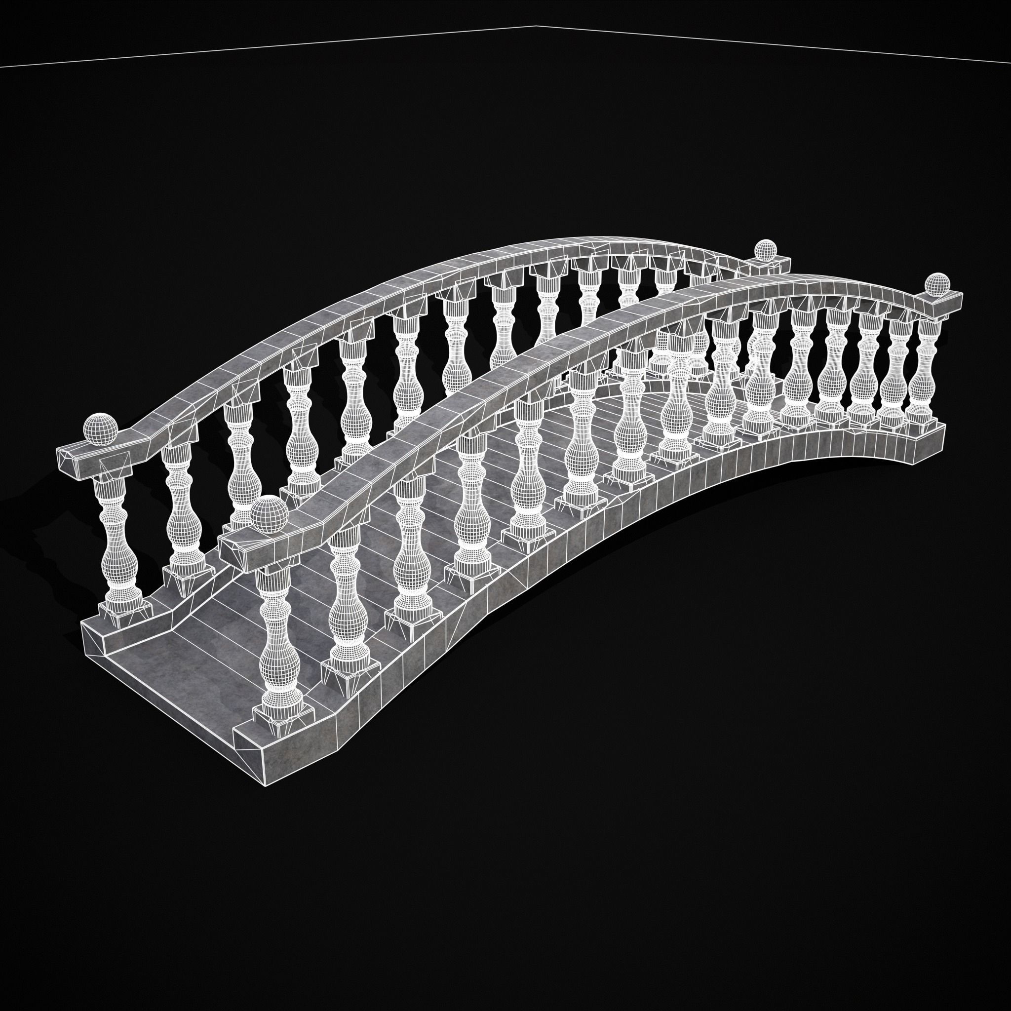3D model Stone Curved Bridge VR / AR / low-poly | CGTrader