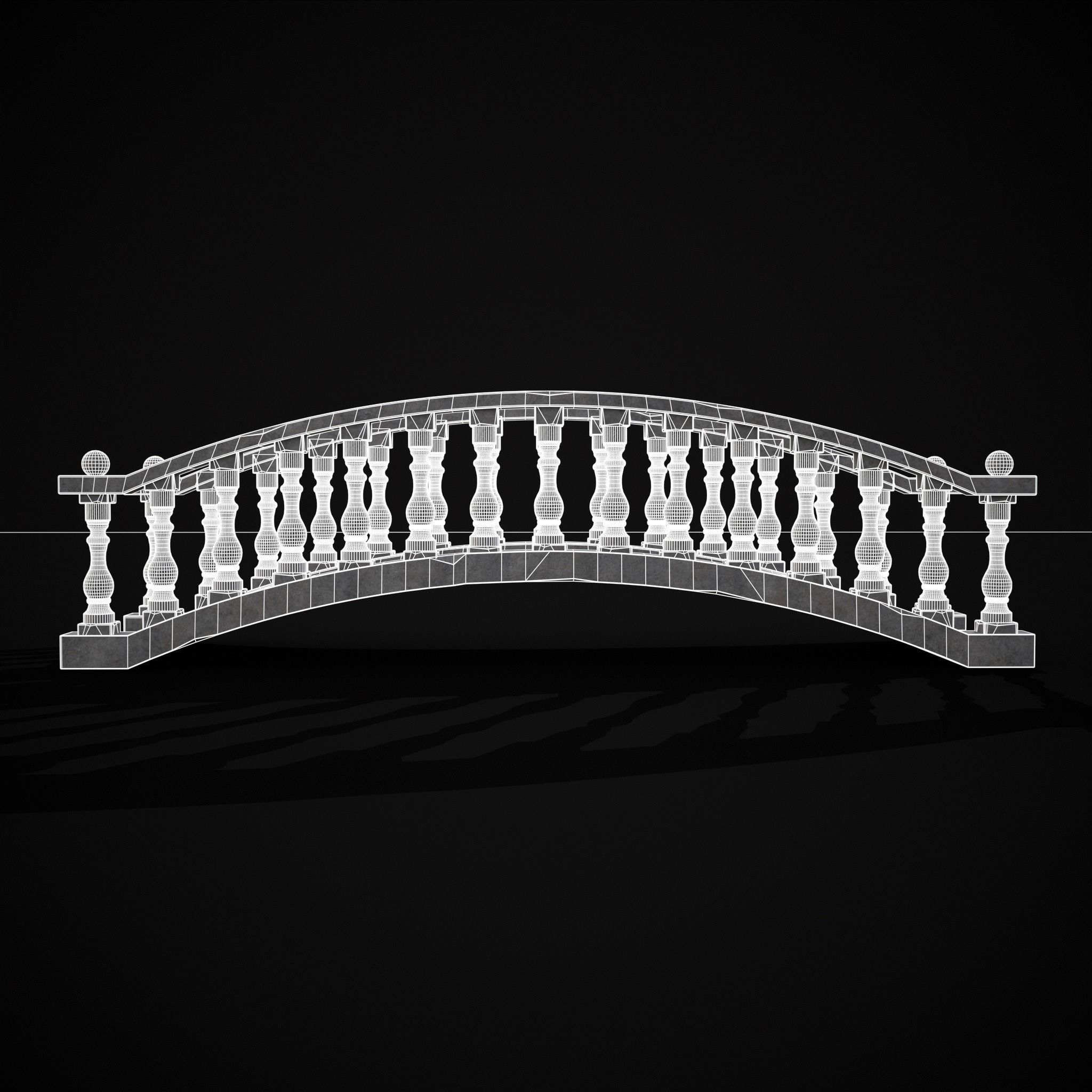 3D model Stone Curved Bridge VR / AR / low-poly | CGTrader