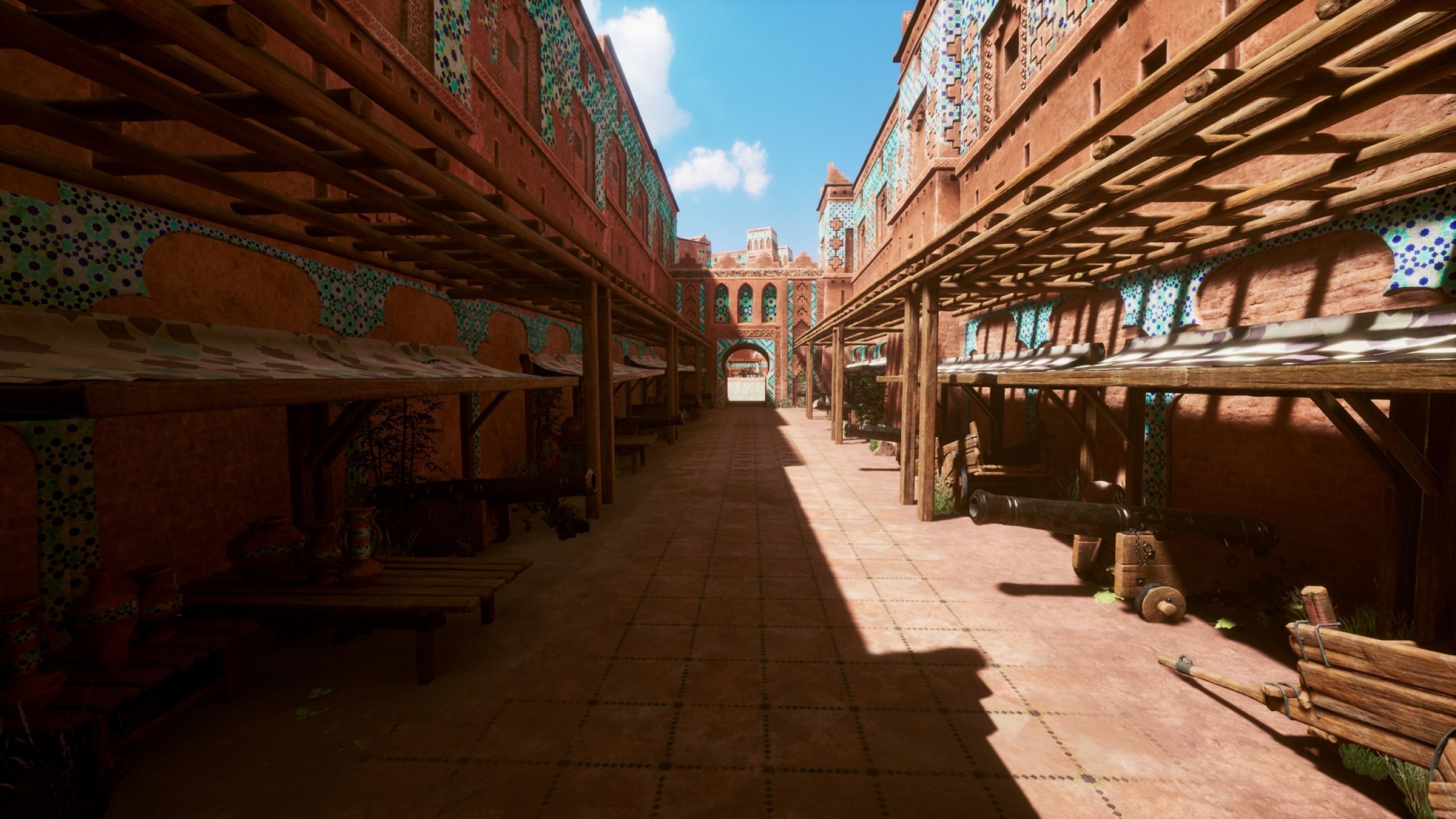 3D model Middle Eastern Kasbah Fortress - Unreal Engine VR / AR / low ...