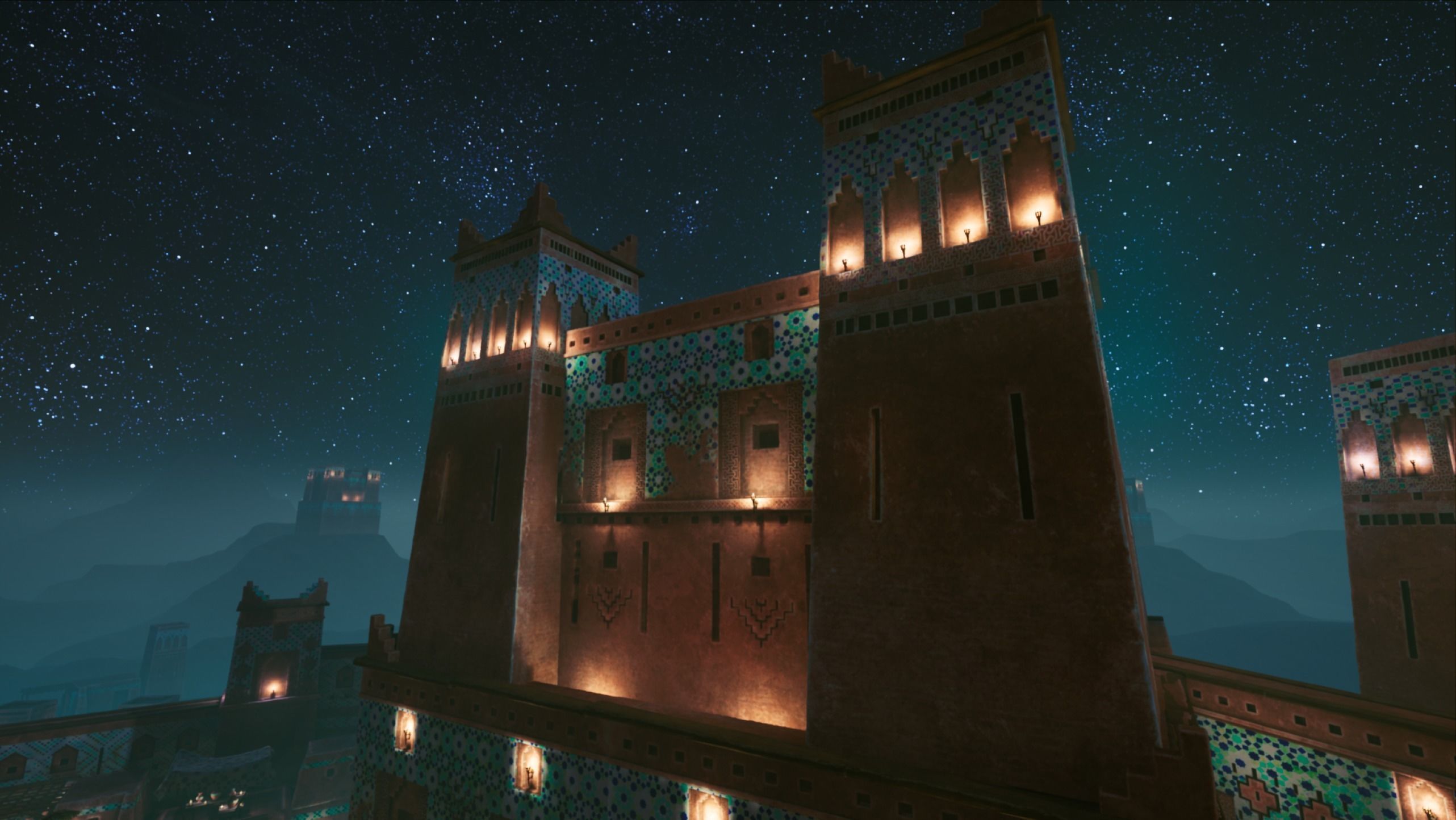 3D model Middle Eastern Kasbah Fortress - Unreal Engine VR / AR / low ...
