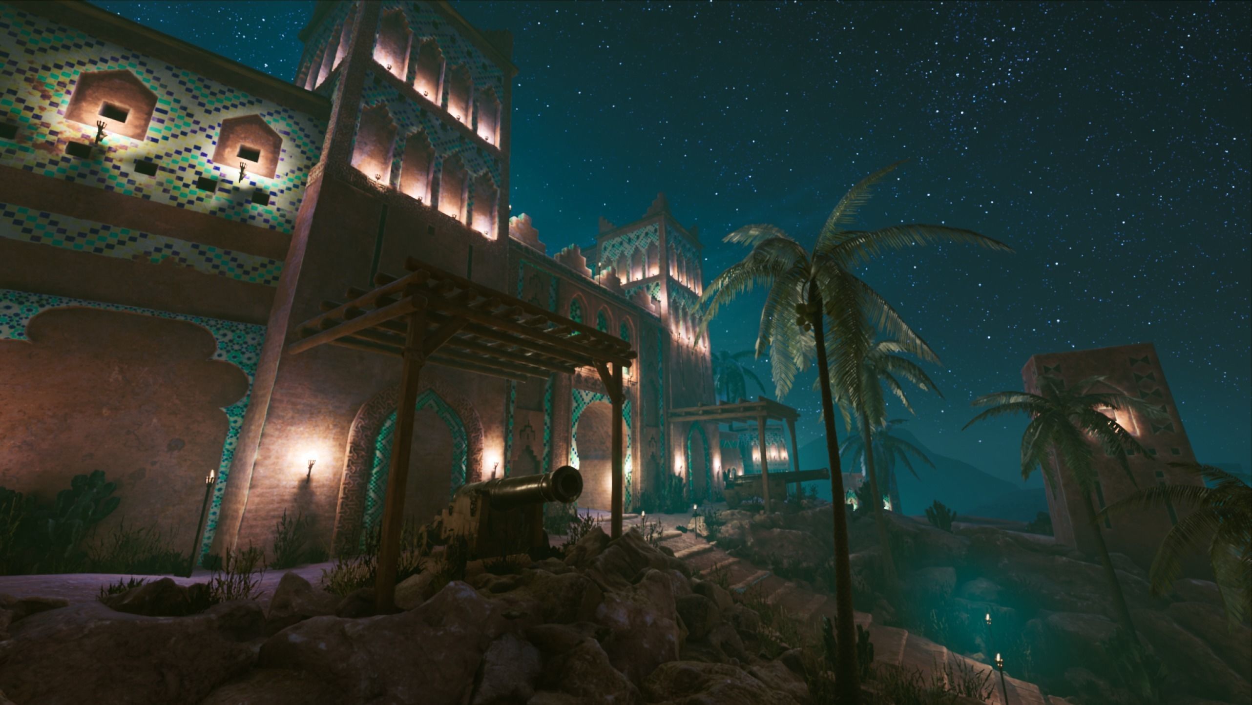 3D model Middle Eastern Kasbah Fortress - Unreal Engine VR / AR / low ...